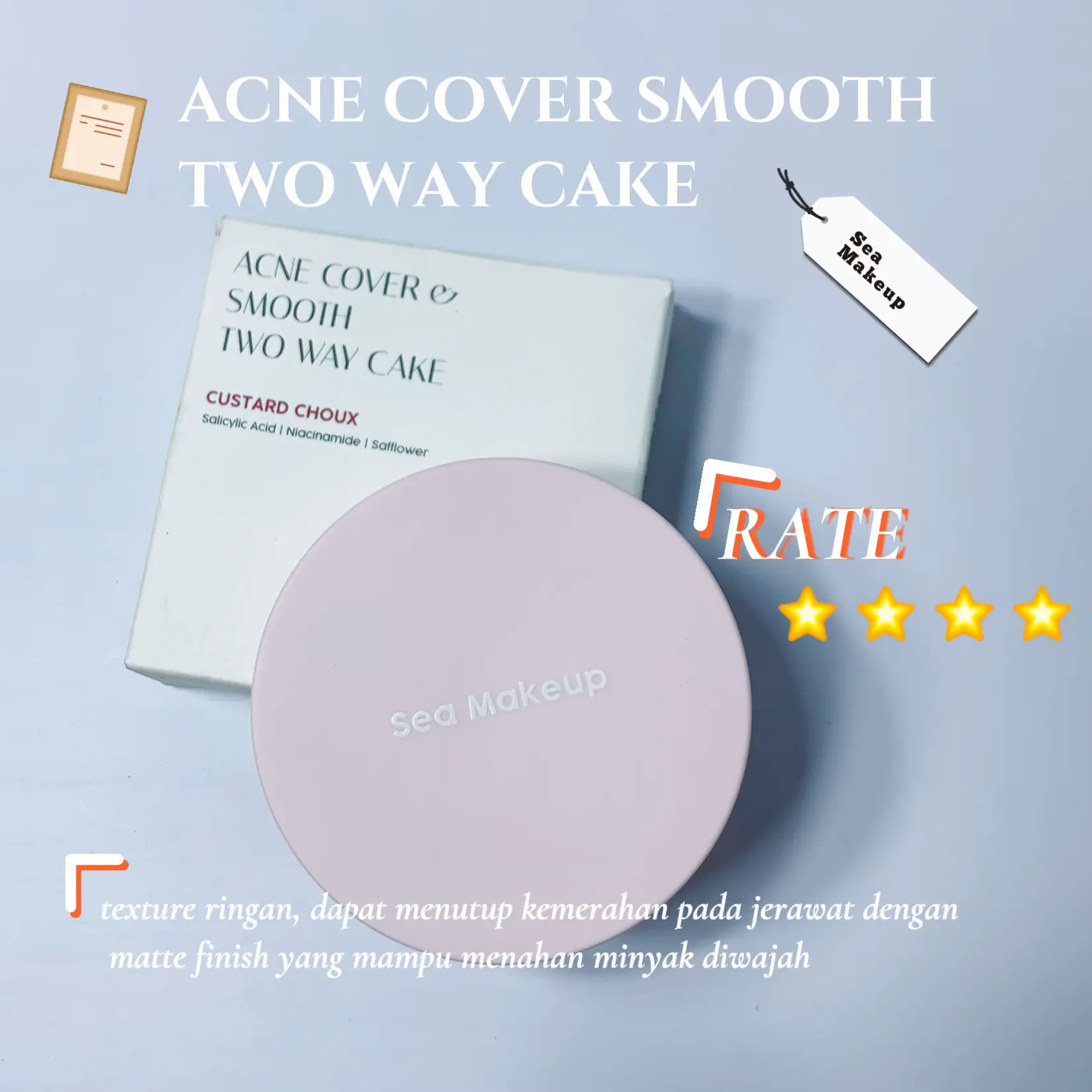 📌 Two Way Cake untuk kulit berjerawat | Galeri diposting oleh Morii🧚🏻‍♀️ | Lemon8