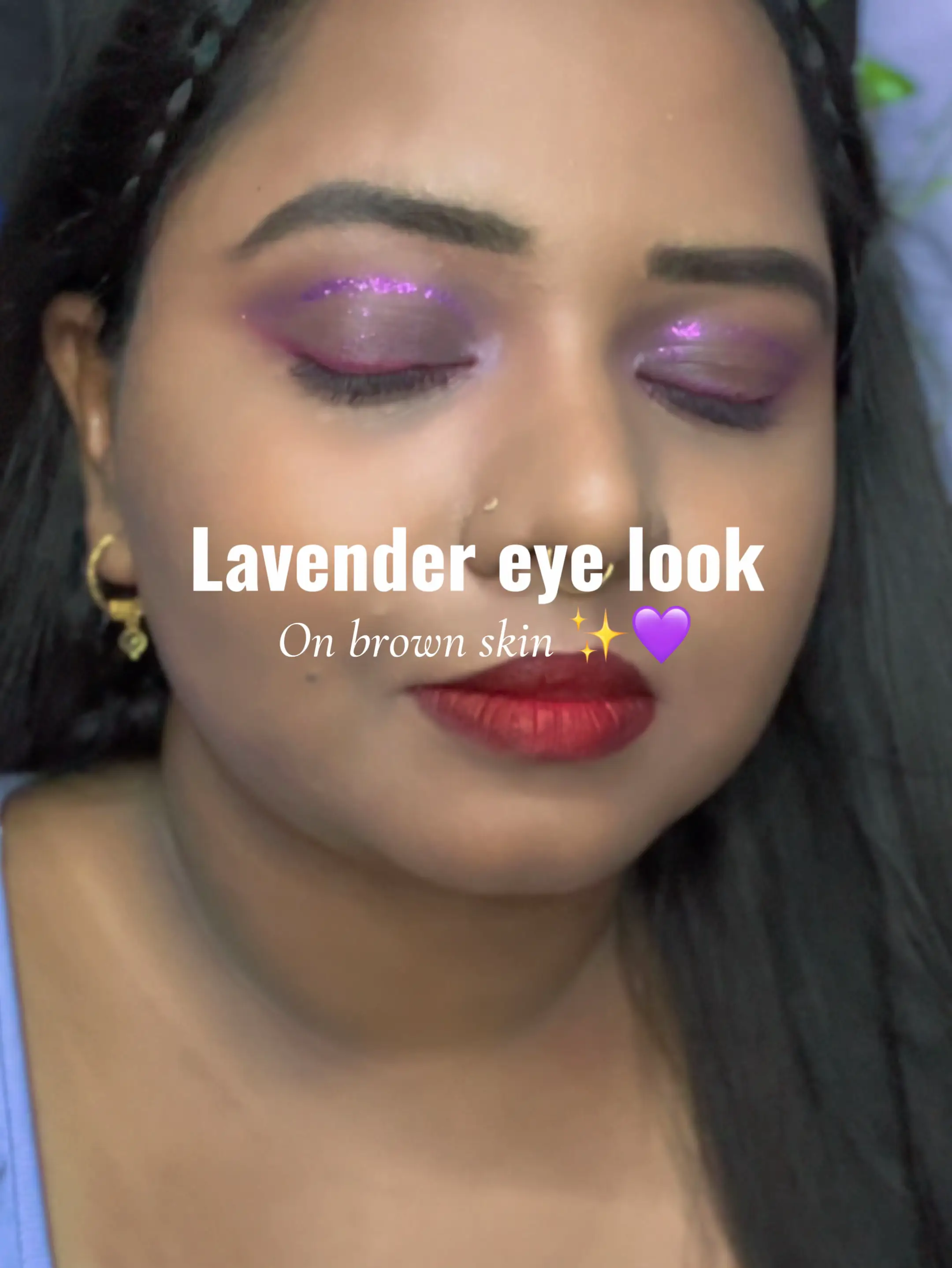 Lavender eye makeup look 💜 | Video published by ɹıɐN ɐɥʇǝǝɹԀ | Lemon8