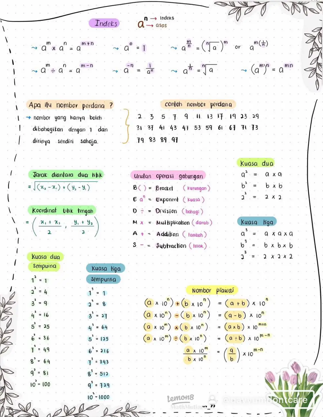 BASIC MATH…MARI KUASAI🥰😍 | Galeri disiarkan oleh qayyumdontcare | Lemon8