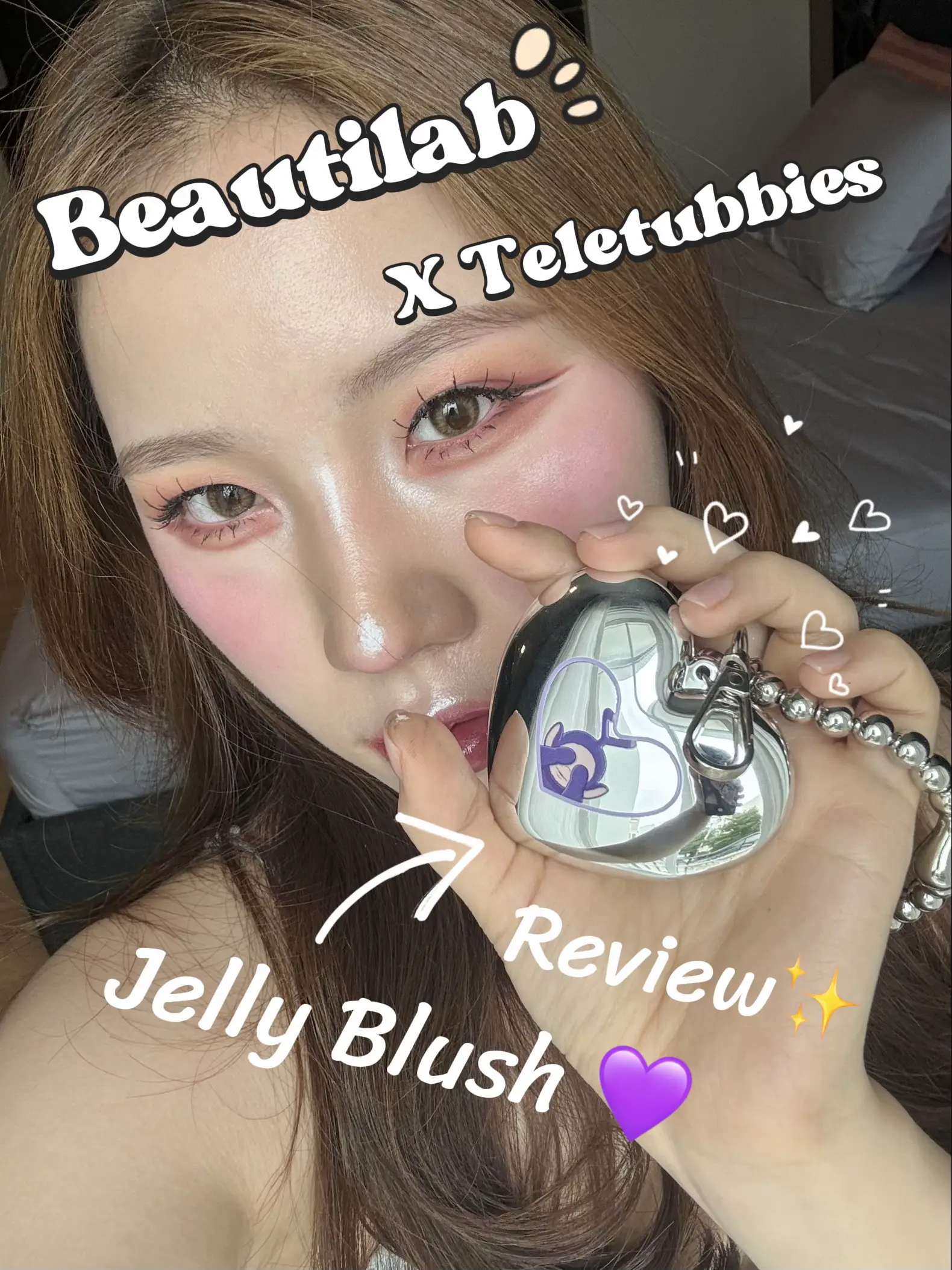 รีวิว Jelly blush 💜 [ Beauitilab x Teletubbies ] | แกลเลอรีที่โพสต์โดย Kim | Lemon8