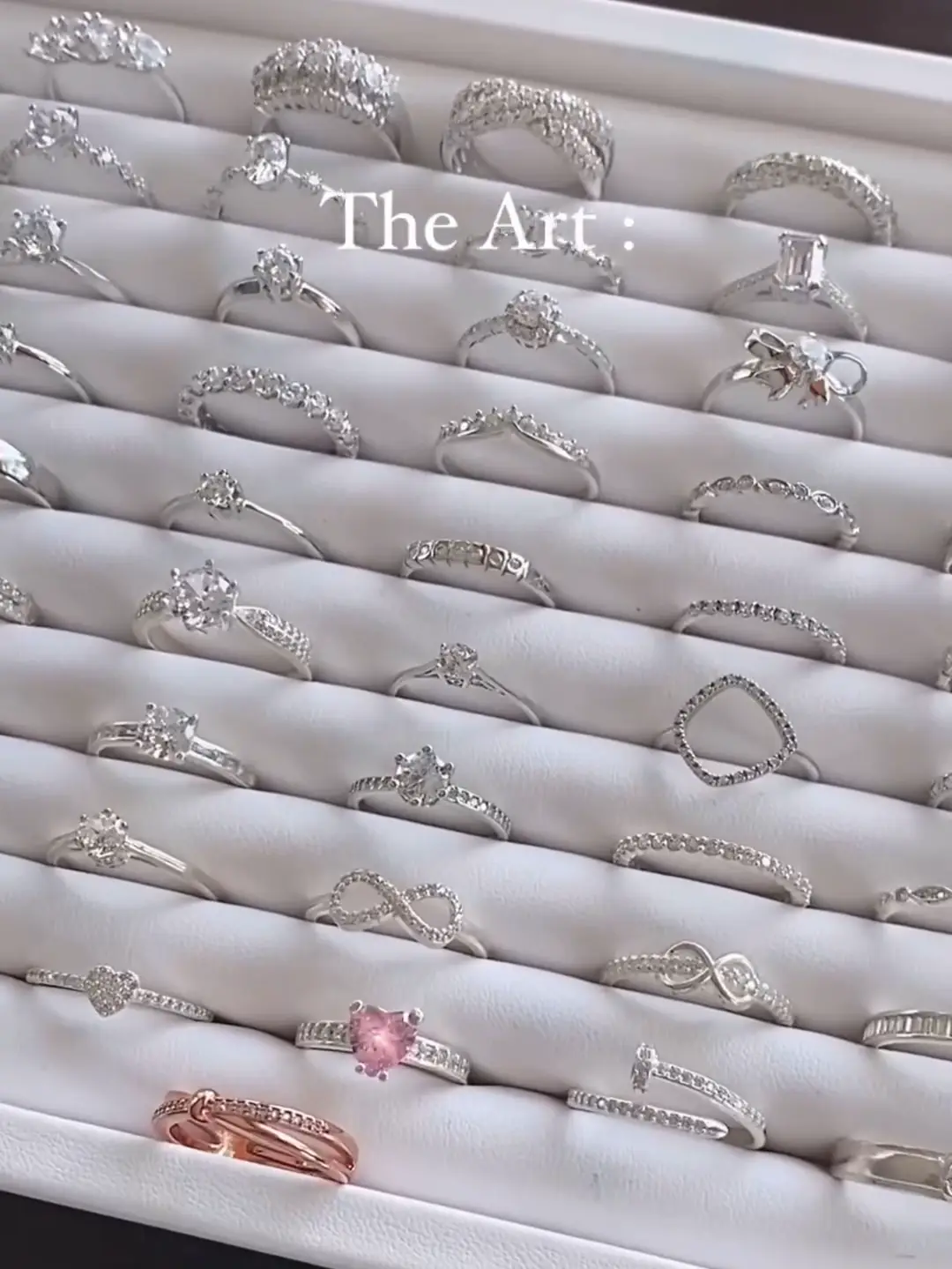 แหวนเงินแท้ ชุบทองคำขาว ฝังเพชรสวิต H&A George Official | วิดีโอที่ ...