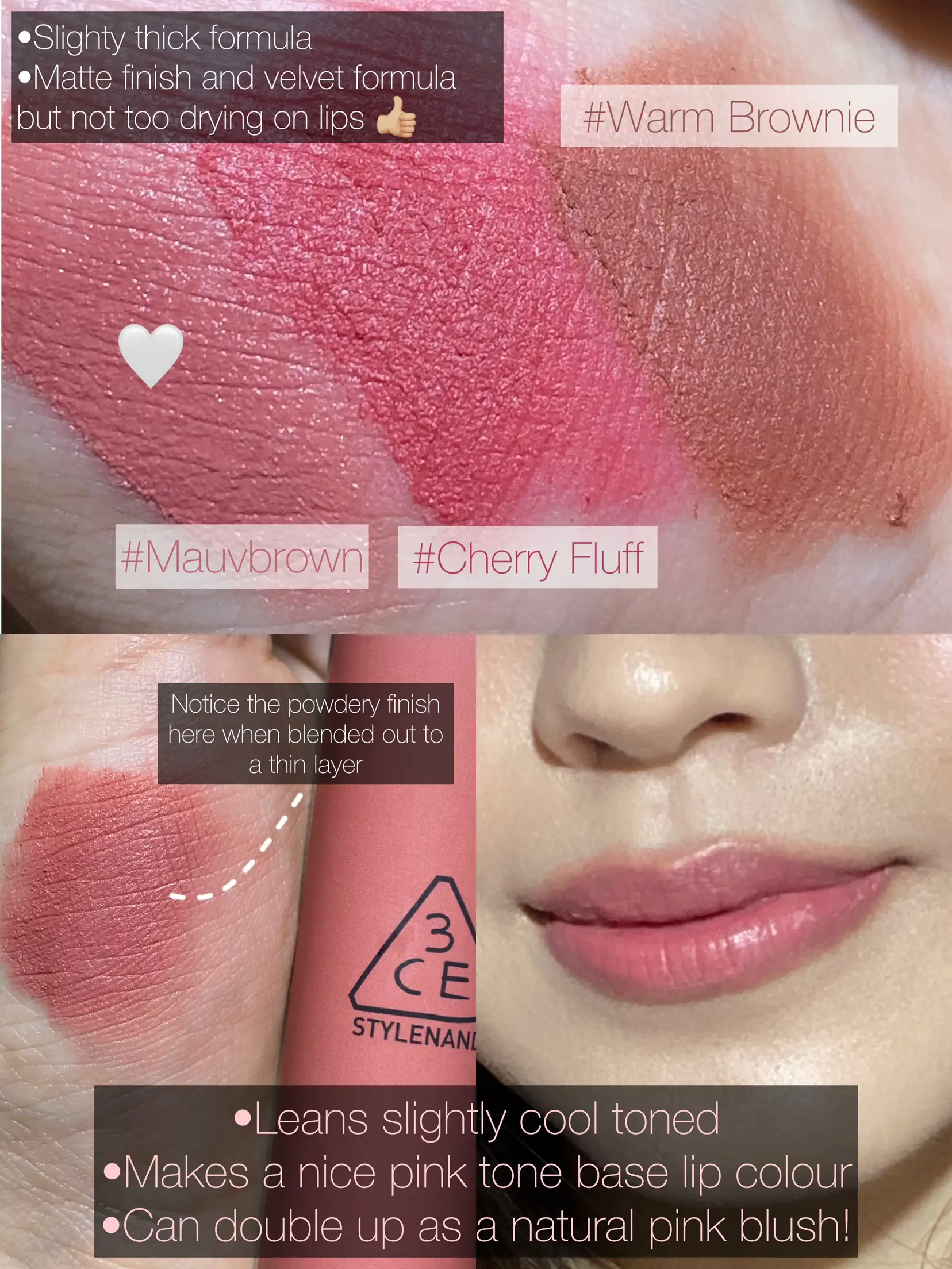 Top picks from 3CE’s Hazy Lip Clay🥵🔥💯 | แกลเลอรีที่โพสต์โดย Frances ...