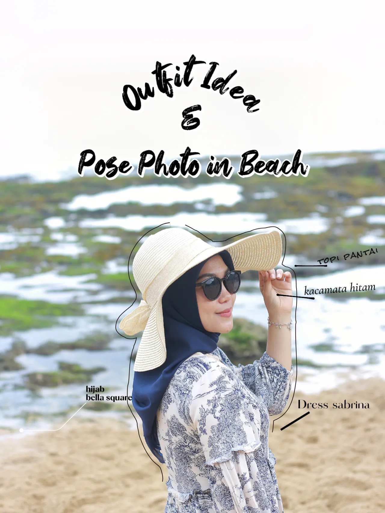 Outfit idea & pose photo di pantai😍 | Galeri diposting oleh Mima aja | Lemon8