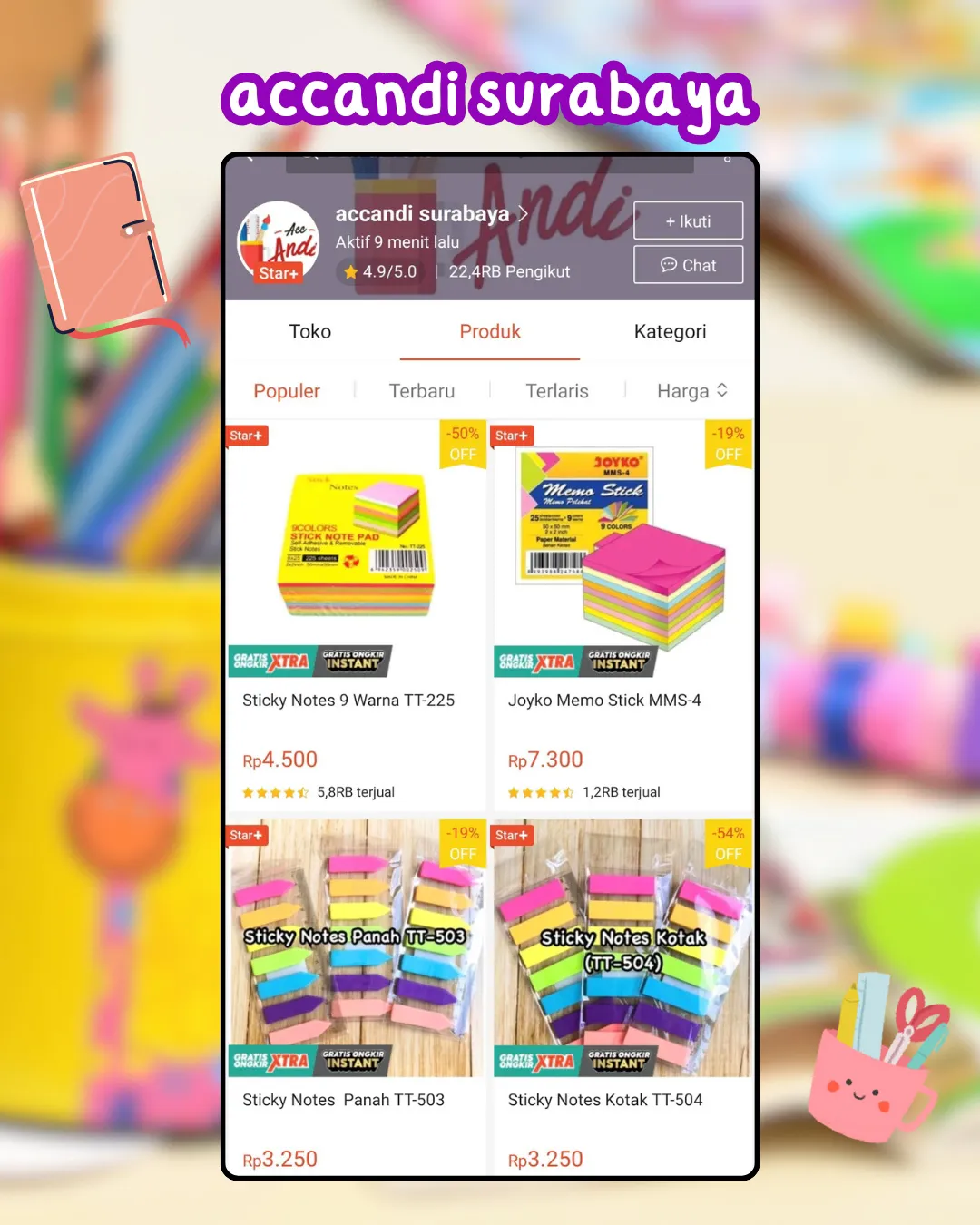 Rekomendasi Toko ATK Terlengkap di Toko Oren | Galeri diposting oleh ...