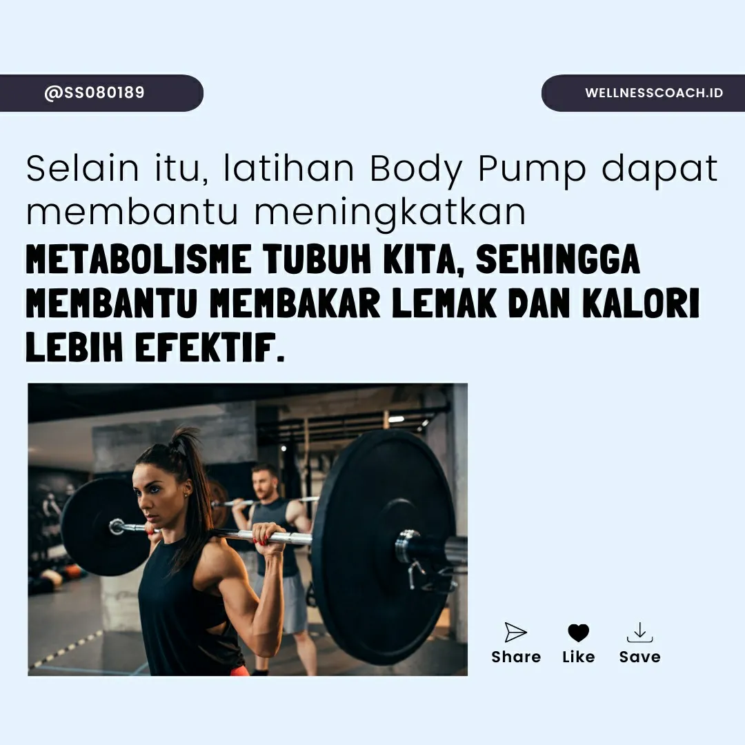 Kenali Manfaat Body Pump Untuk Tubuh Kita! | Galeri diposting oleh WellnessCoachId | Lemon8