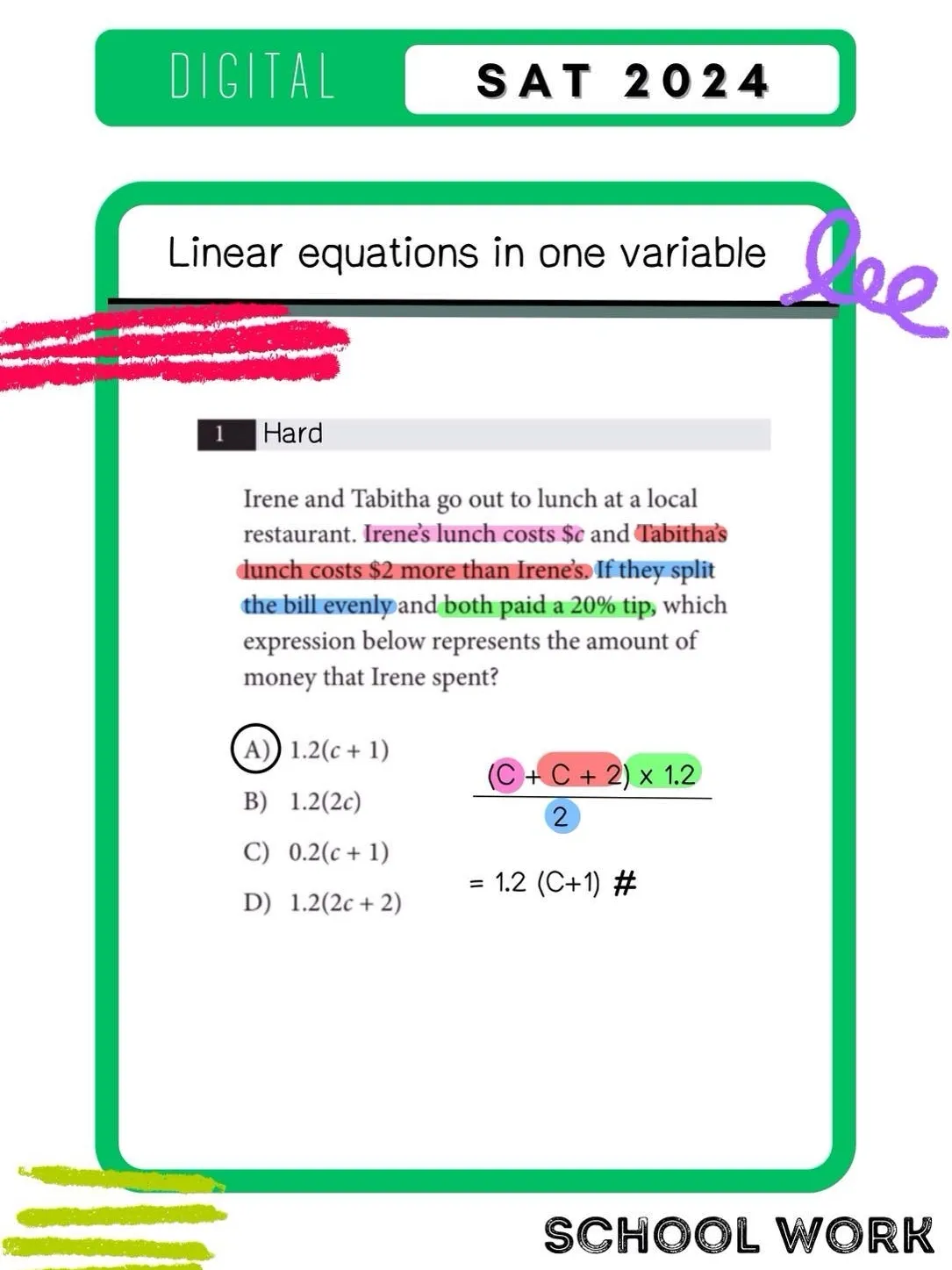 Mastering Linear Equations on the Digital SAT 2024 | แกลเลอรีที่โพสต์ ...