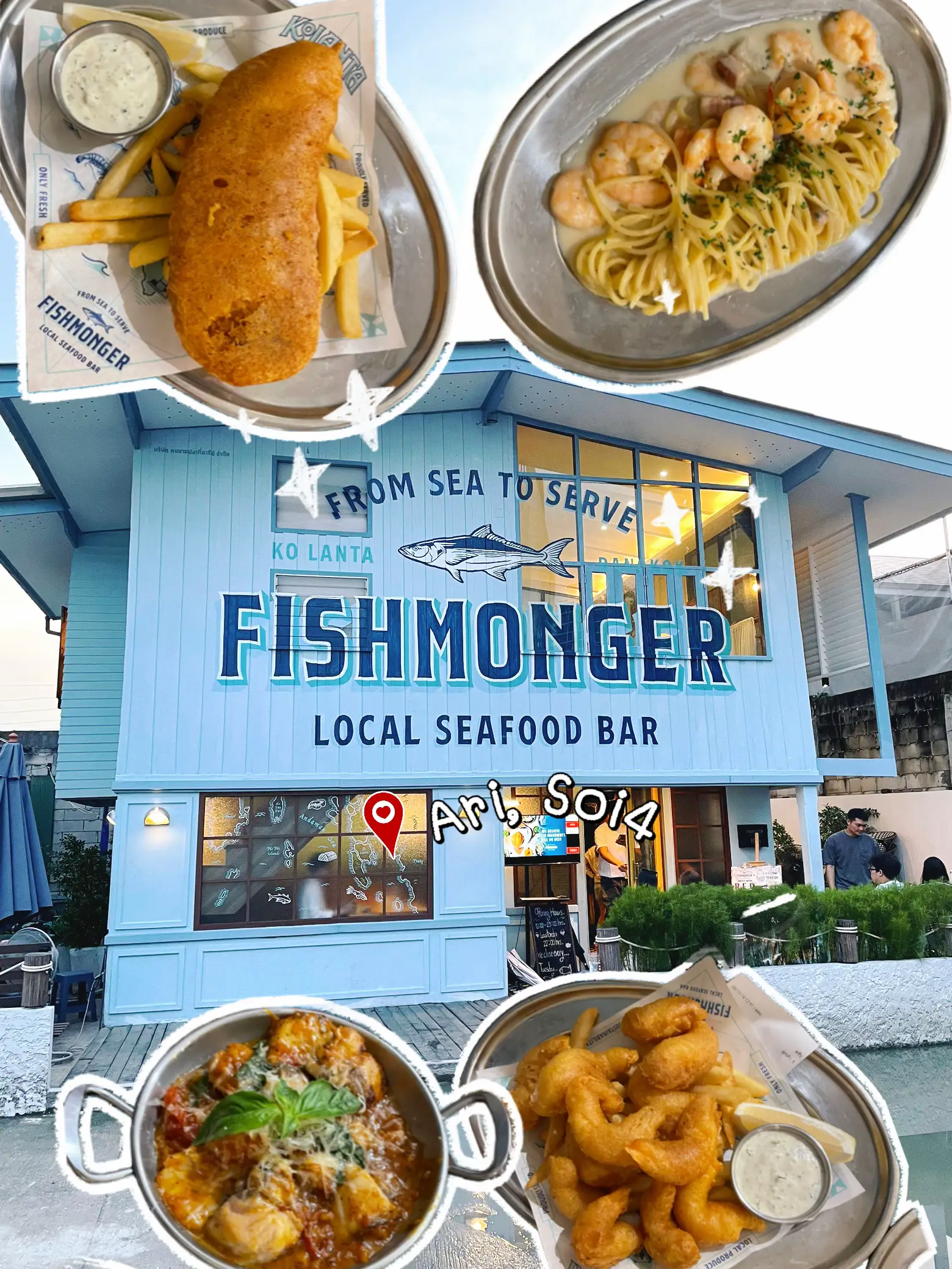 Fishmonger 🐟 fish&chips ปลาไทยเจ้าดัง 📍อารีย์ซอย 4 | แกลเลอรีที่โพสต์โดย Ploy Yllip | Lemon8