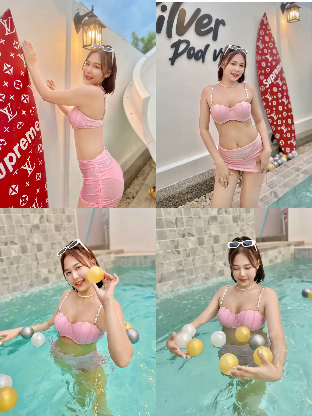 ชุดว่ายน้ำน่ารัก👙🌷🩷 | แกลเลอรีที่โพสต์โดย Som-O | Lemon8