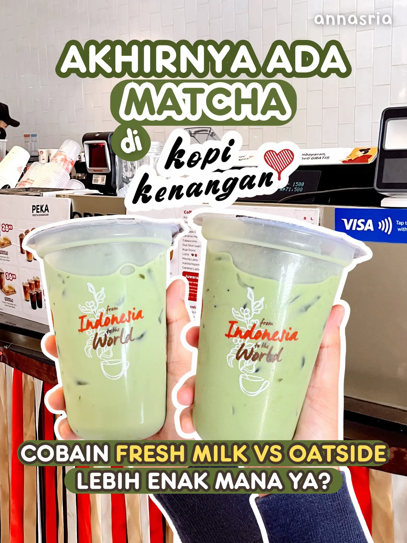AKHIRNYA KOPI KENANGAN ADA MATCHA🤩 SEENAK APA YA?🤔 | Galeri diposting ...