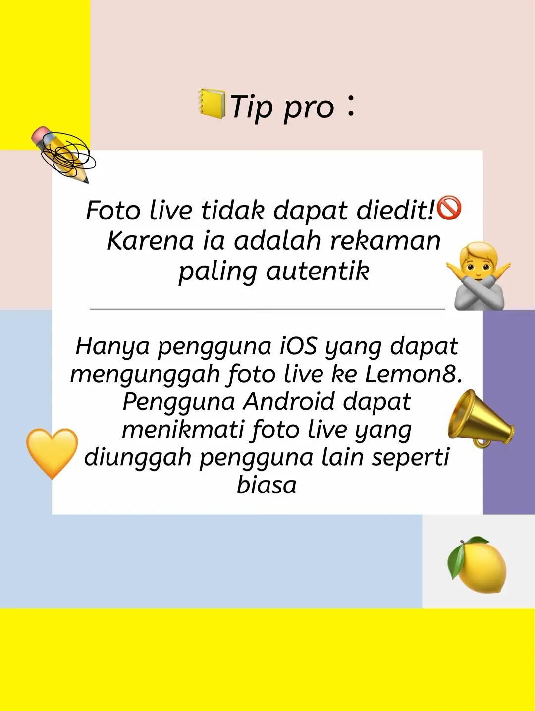 HIDUPKAN Foto Live Anda di Lemon8! | Galeri diposting oleh Lemon8_tutorial | Lemon8
