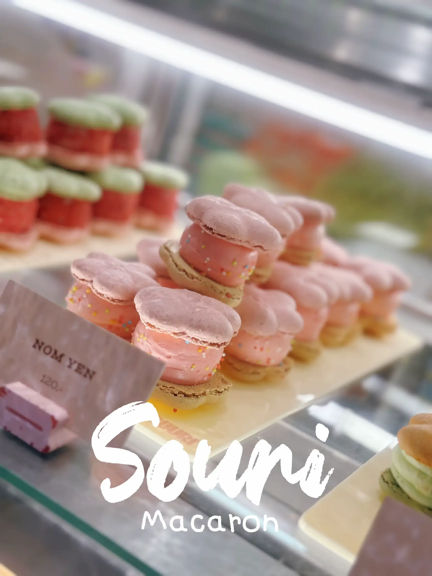 Souri macaron รสใหม่🩷 เป็นรูปดอกไม้🌸 | แกลเลอรีที่โพสต์โดย ฝนนี่ รีวิว ...