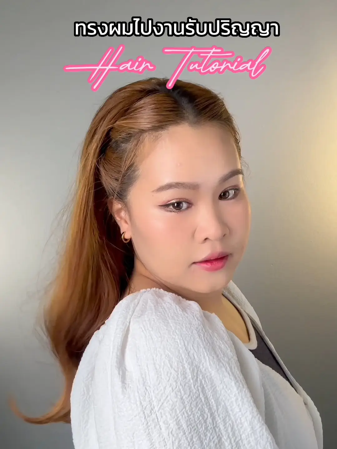 ทรงผมไปงานรับปริญญา👩🏻‍🎓 | Video published by DOKSOI HAIR | Lemon8