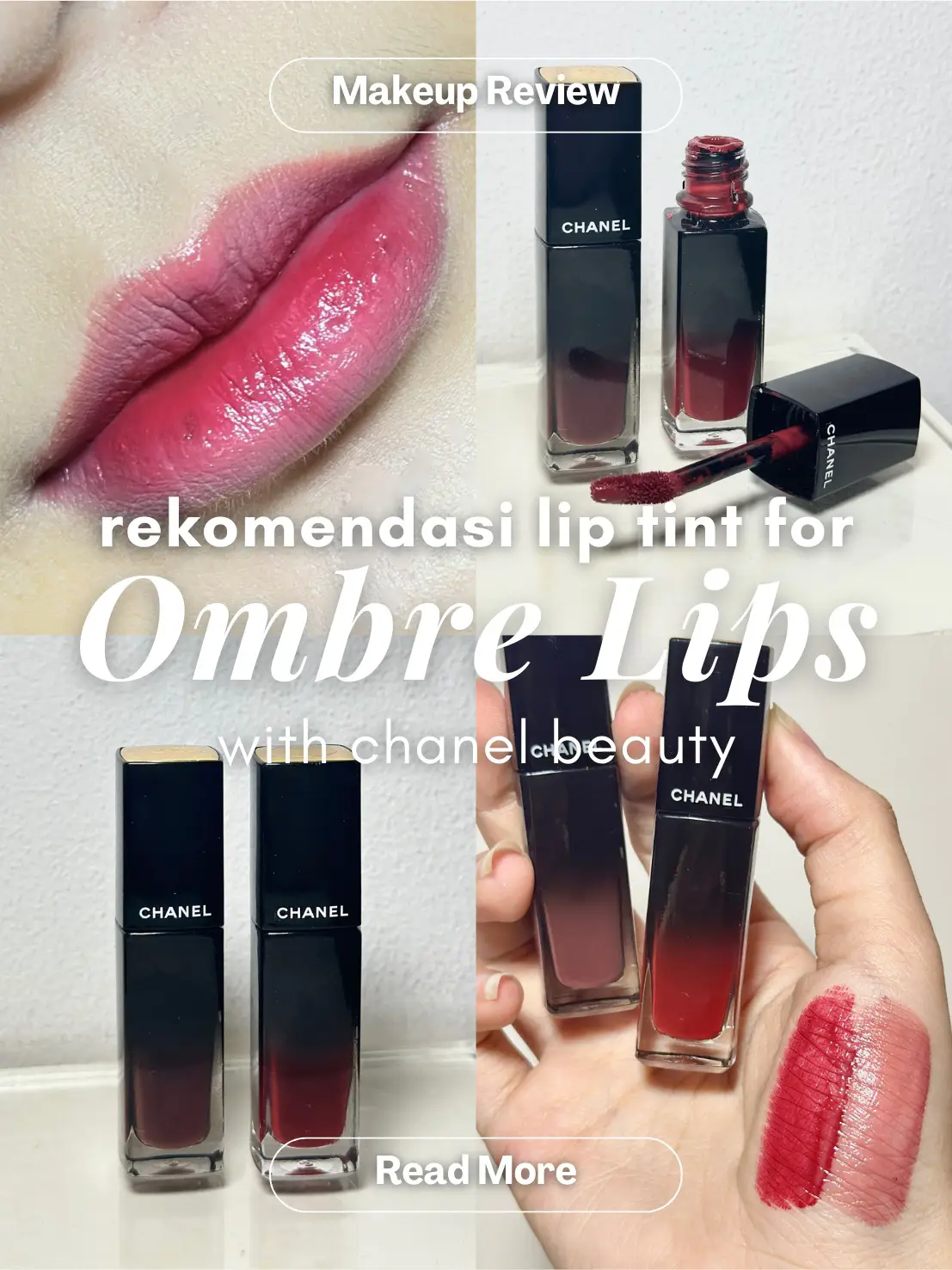Cara Buat Ombre Lips Cantik Banget Pakai Chanel 😍💗 | Galeri diposting oleh Girl Hacks 💓 | Lemon8