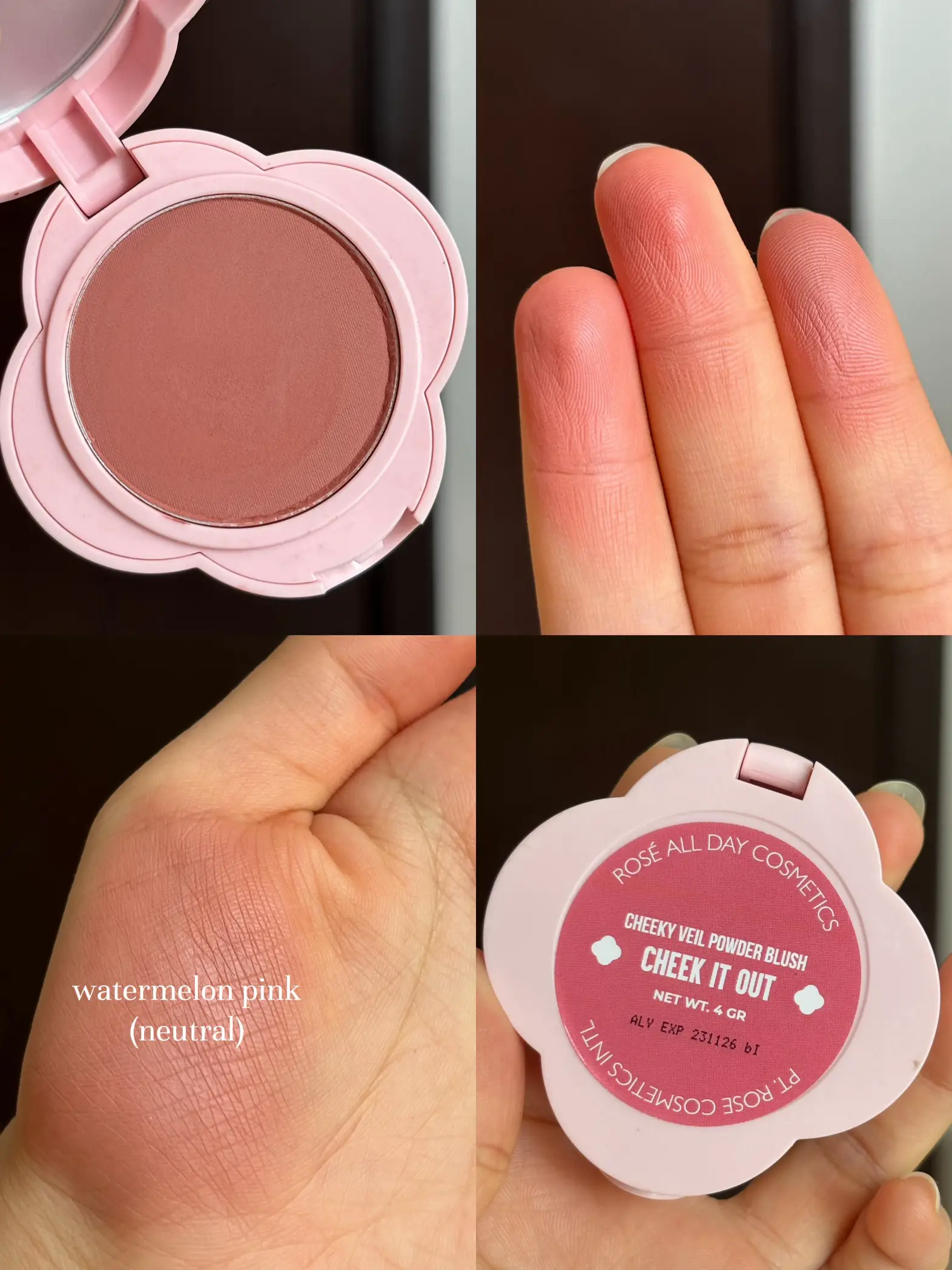 full swatches blush on rose all day | Galeri diposting oleh Cinthia ...