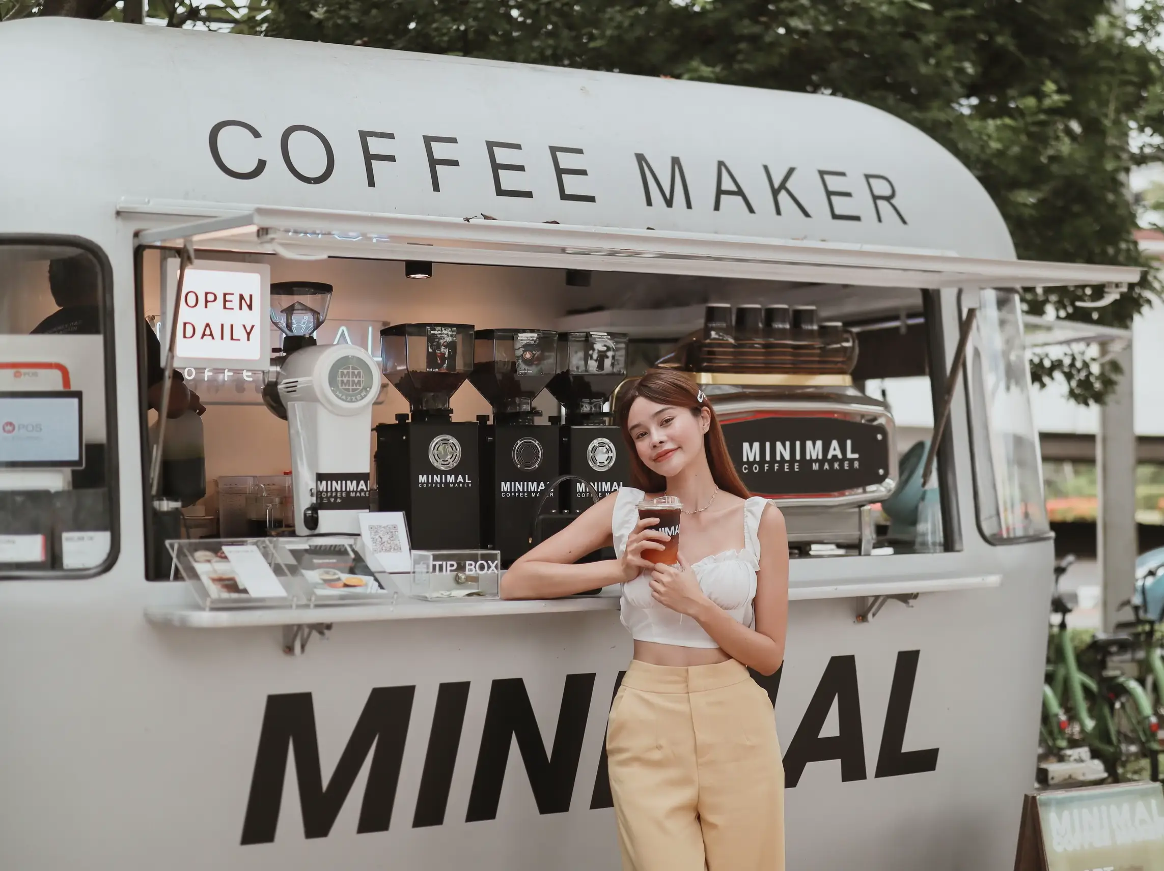 🖤Minimal coffee nimcity , Food Truck Camping Style | แกลเลอรีที่โพสต์โดย May’s Journey | Lemon8
