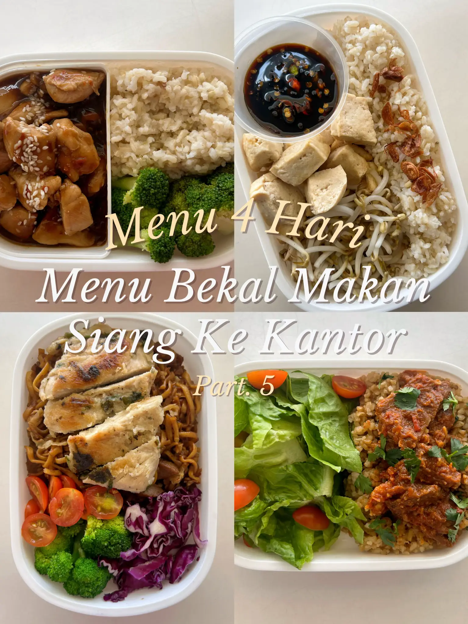 Ide Menu Bekal Ke Kantor Untuk 4 Hari Pt. 5 🍱👩🏻‍💼🧑🏻‍💼😋 | Galeri diposting oleh Intan | Lemon8