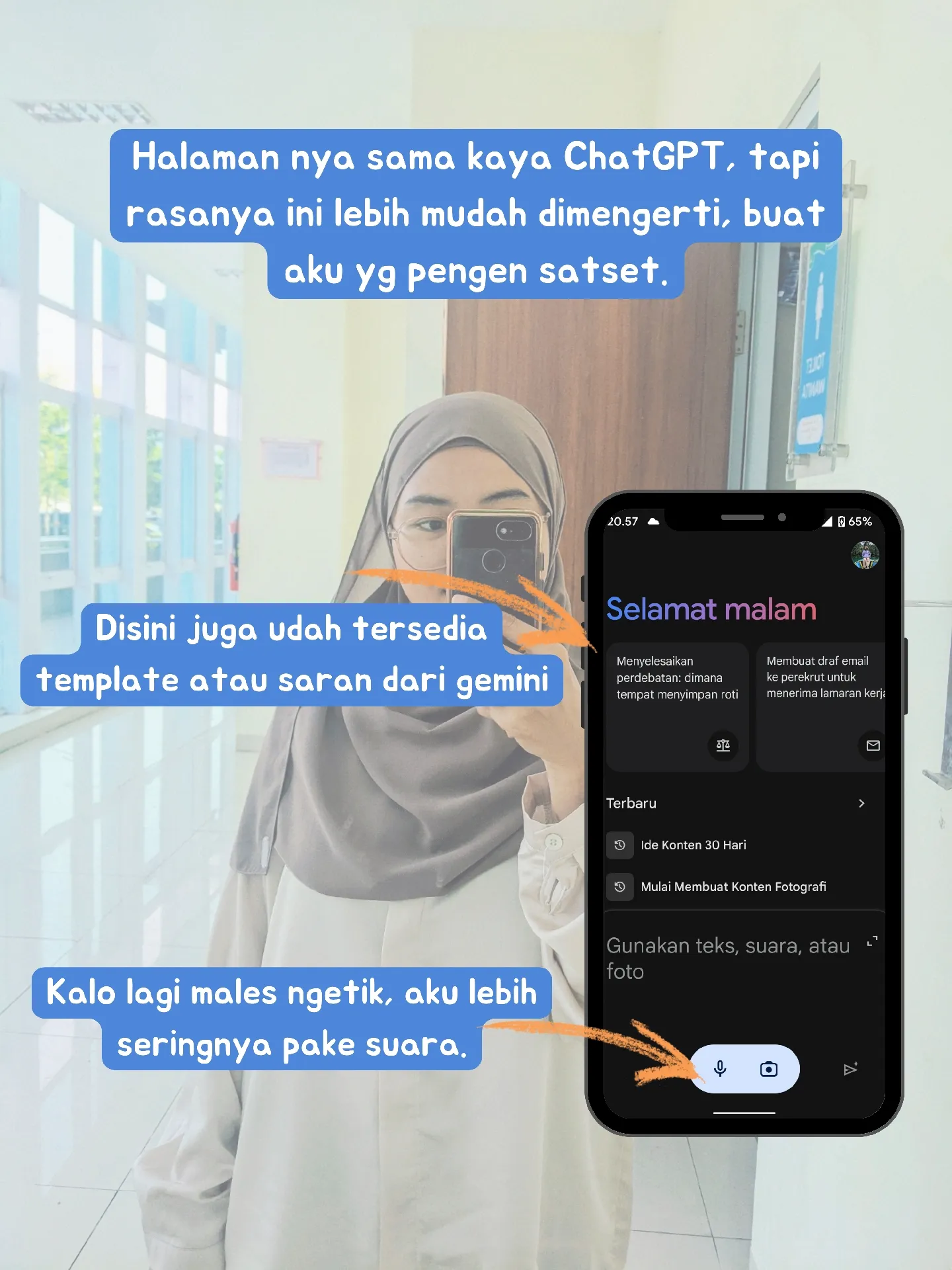 AKU GA LAGI KEABISAN IDE KONTEN KARENA ADA GEMINI😍 | Galeri diposting oleh shintahri_ | Lemon8
