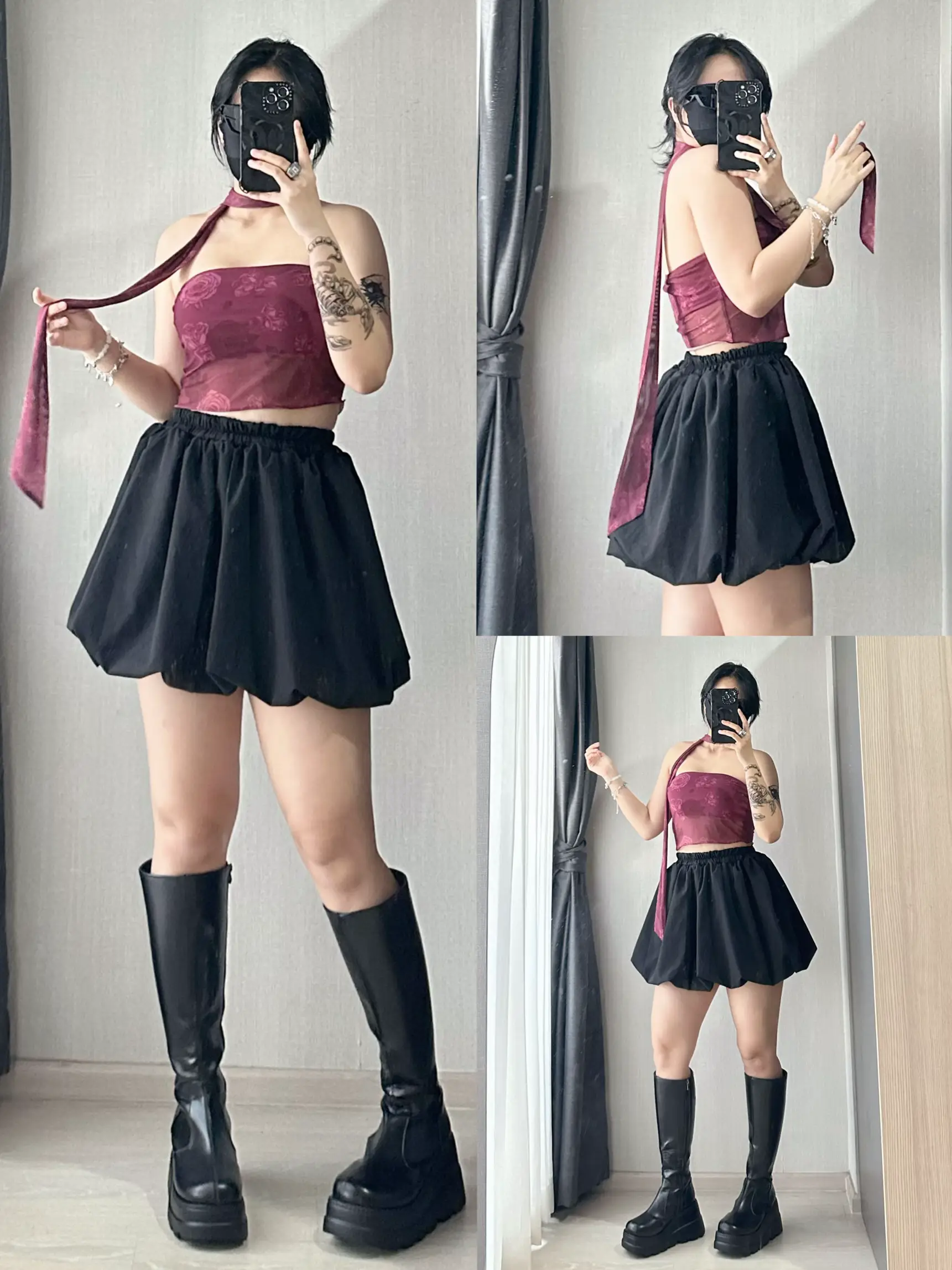 165cm 66kg แมทช์กระโปรงบอลลูน 7 looks v.คนสะโพก 40 💖 | แกลเลอรีที่โพสต์โดย toco | Lemon8