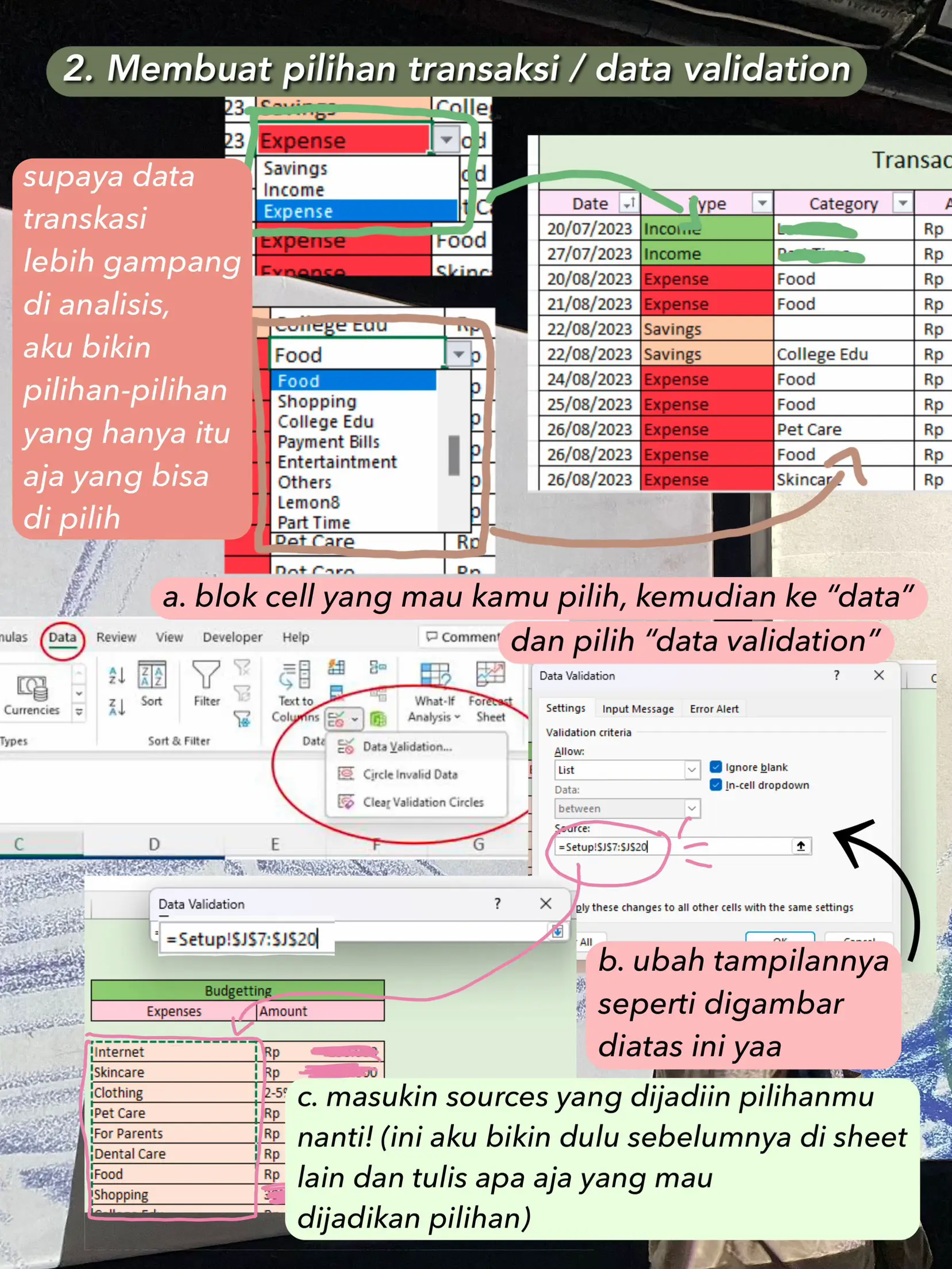 List Persiapan Pernikahan Excel - Pencarian Lemon8
