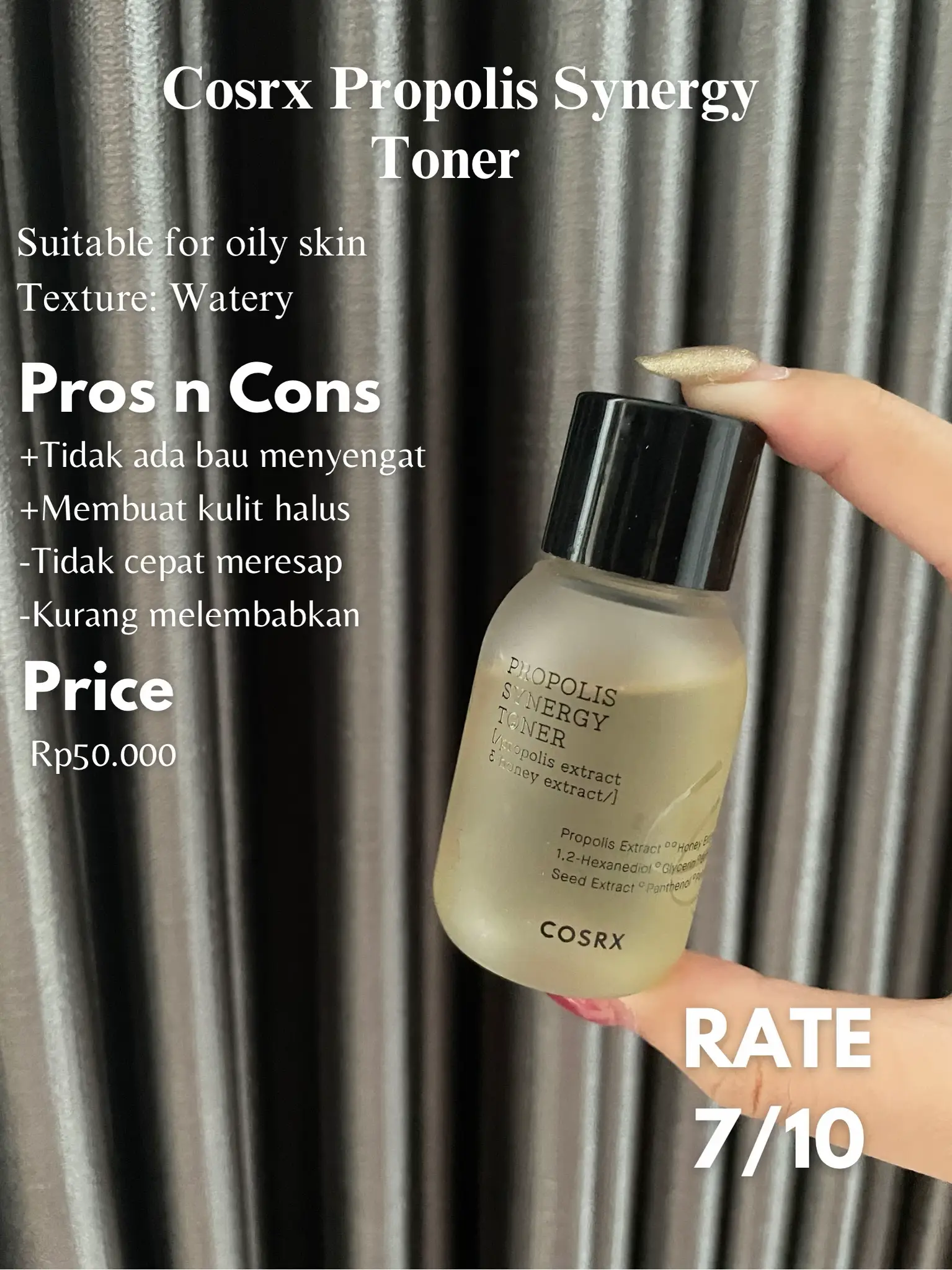 RATE MY COSRX TONER | Galeri diposting oleh Syahra | Lemon8