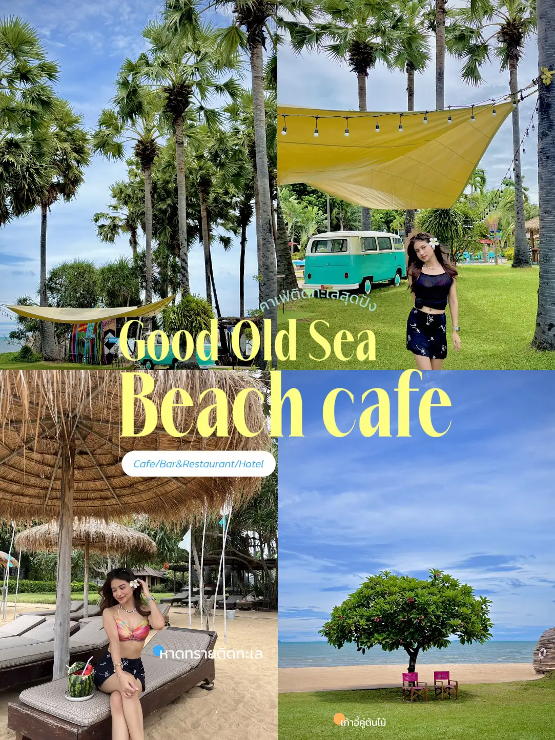คาเฟ่ vibe ดีฟีลติดเกาะ 🥥🏝️ “Good old sea, Beach cafe” | แกลเลอรีที่ ...