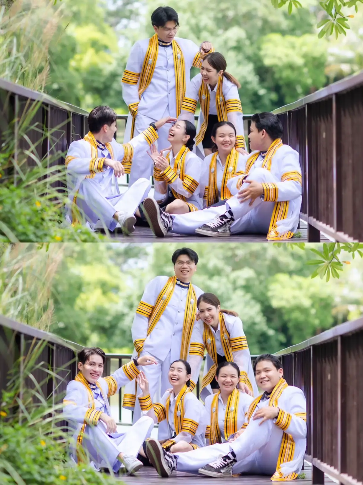 ถ่ายรูปนอกรอบหลังรับปริญญา🎓📸😹 | แกลเลอรีที่โพสต์โดย AUN_AUN | Lemon8