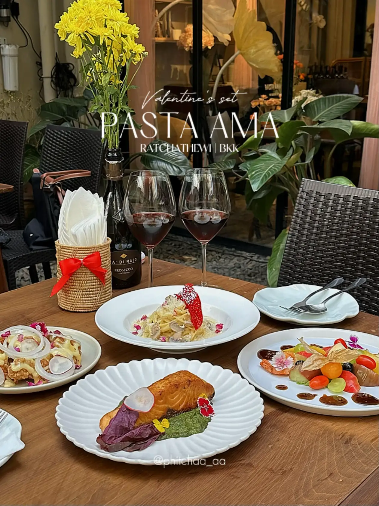 วาเลนไทน์นี้ควงแฟนไปดินเนอร์ที่ Pasta ama🍹🥙 | แกลเลอรีที่โพสต์โดย ...