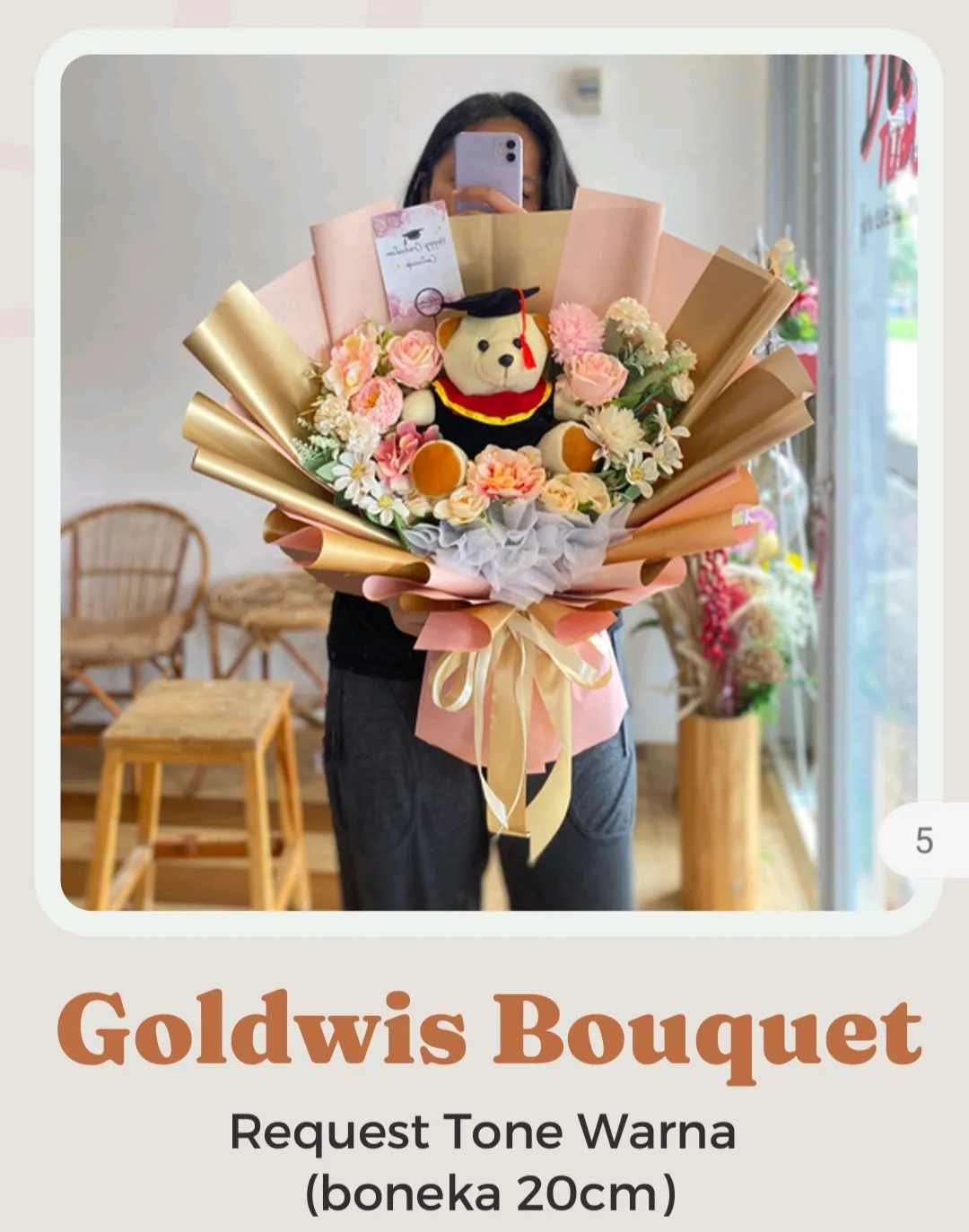 GOLDWIS BOUQUET | Galeri diposting oleh RAFF FLORIST | Lemon8