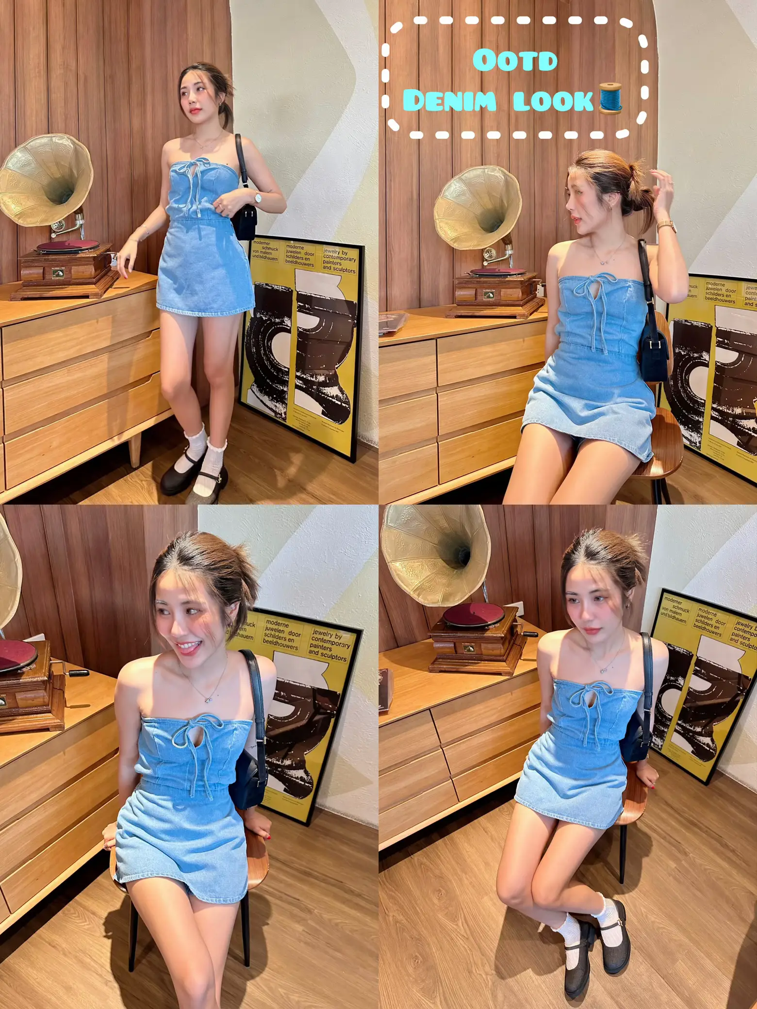 Ootd | Denim look🧵 | แกลเลอรีที่โพสต์โดย kataii | Lemon8