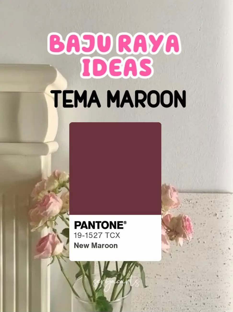 BAJU RAYA IDEAS (MAROON) | Galeri disiarkan oleh serojacarts | Lemon8