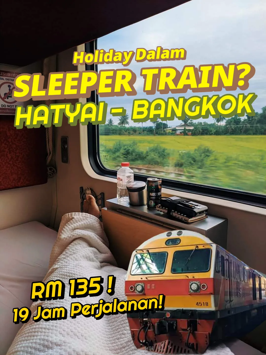 End Year Travel: RM135 Sleeper Train ke Bangkok! | Galeri disiarkan oleh Hazwan Hafiz | Lemon8