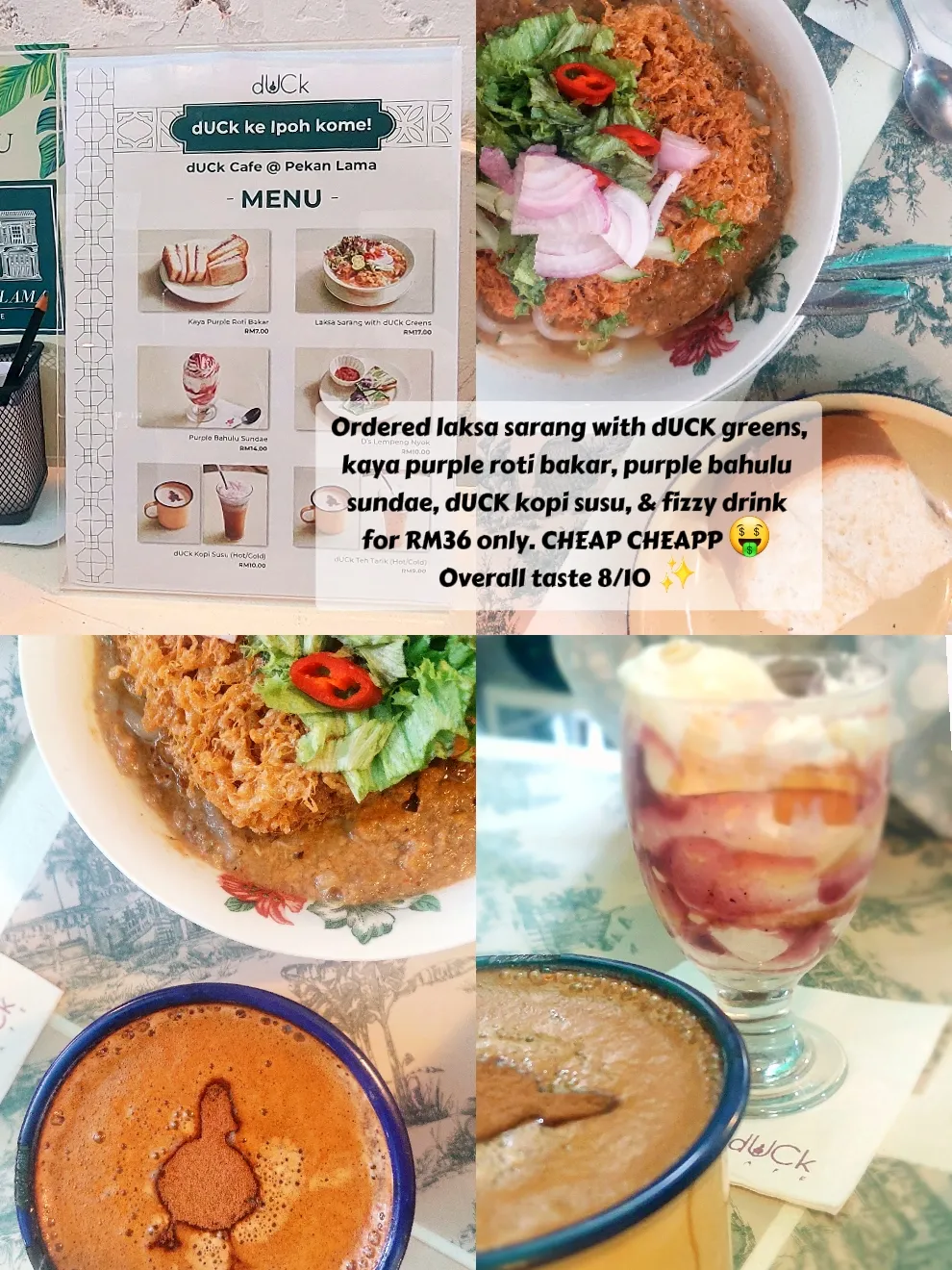 dUCK Cafe @ Pekan Lama Ipoh | Galeri disiarkan oleh Afiqah Zahra | Lemon8