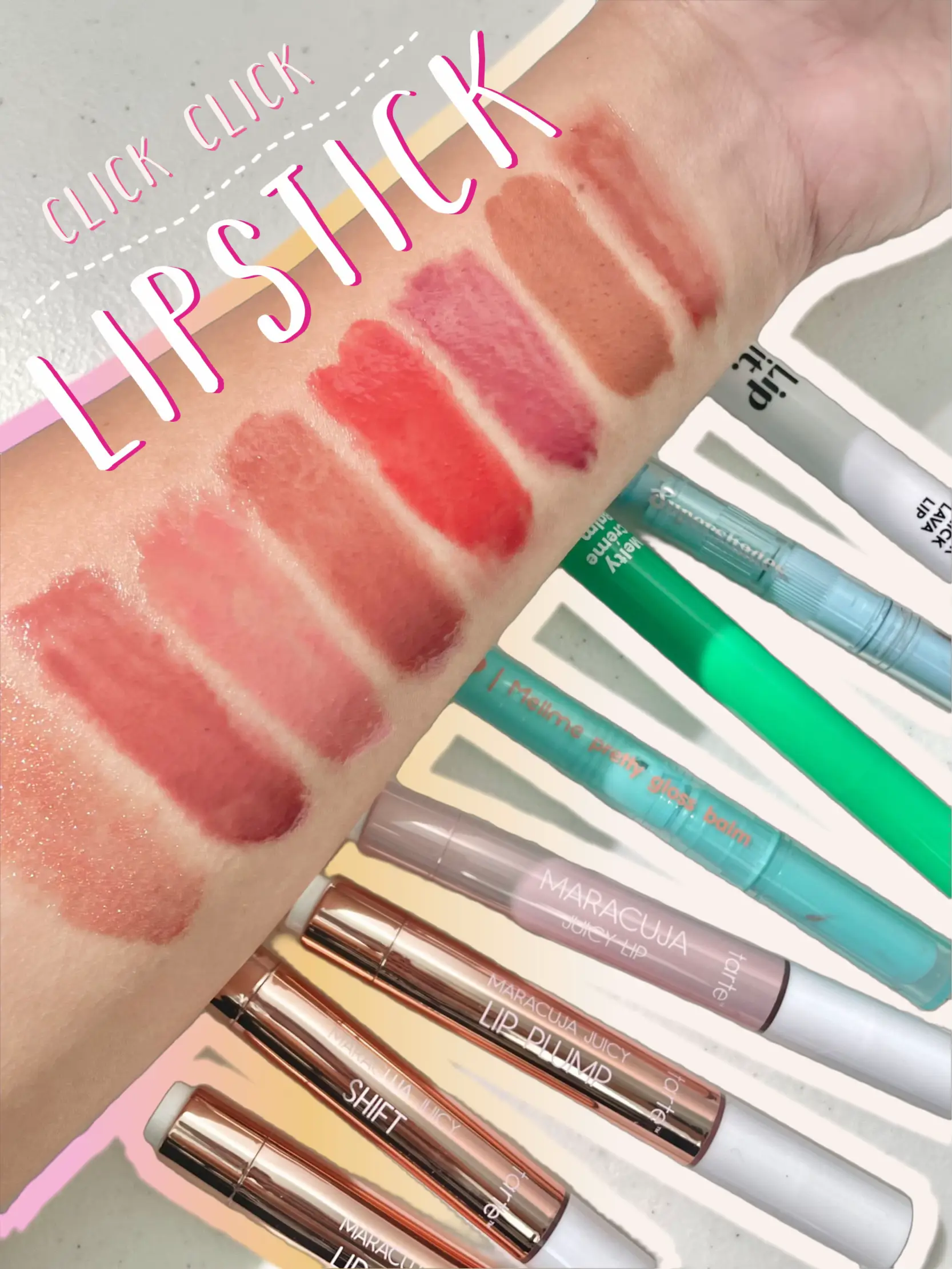 รวมสวอทช์ลิปกด Click Click แท่งไหน ฉ่ำ/เหนียว | แกลเลอรีที่โพสต์โดย เม ...