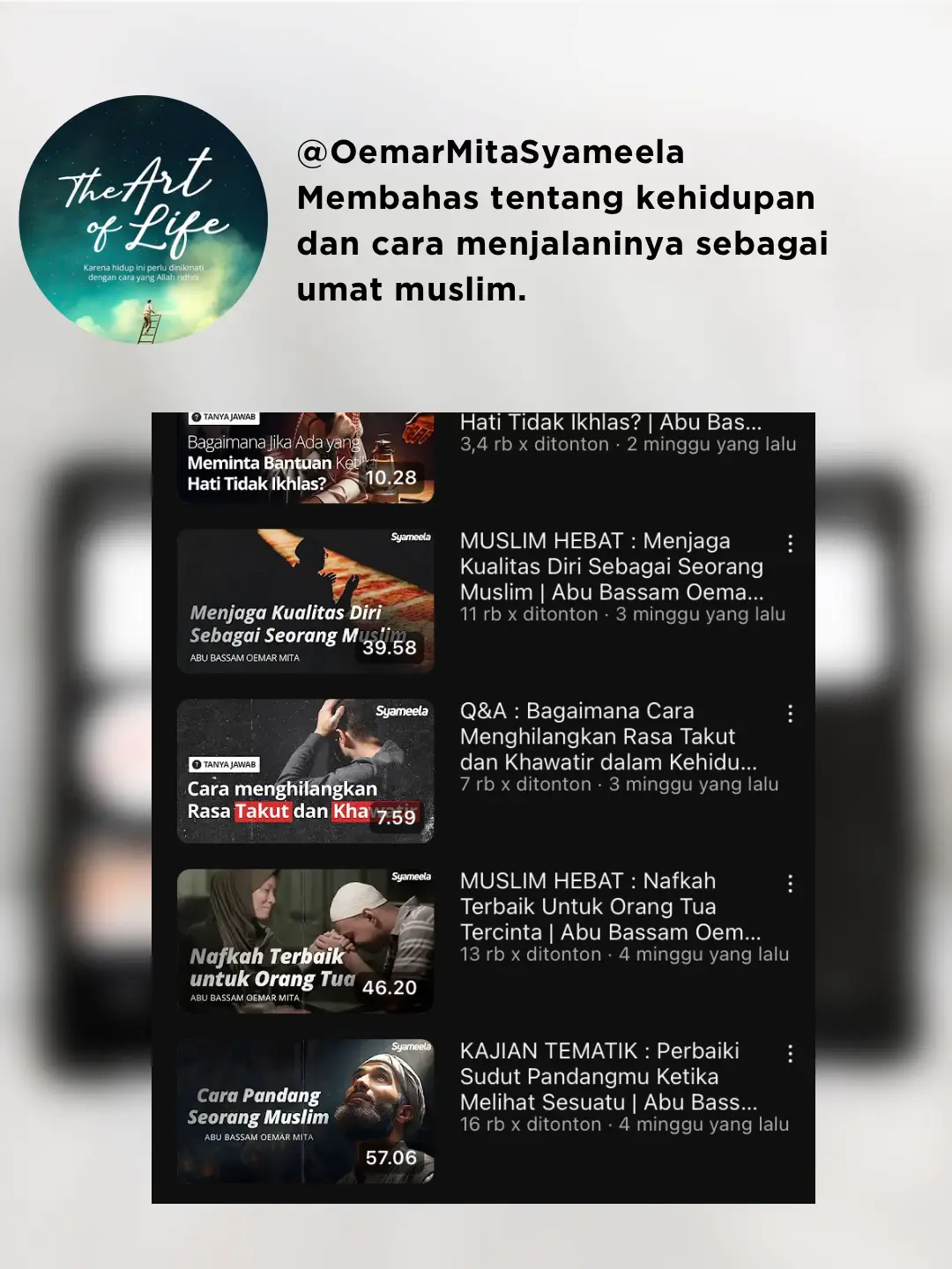 REKOMENDASI CHANNEL KAJIAN DI YOUTUBE | Galeri diposting oleh ⋆˚Susila ° | Lemon8
