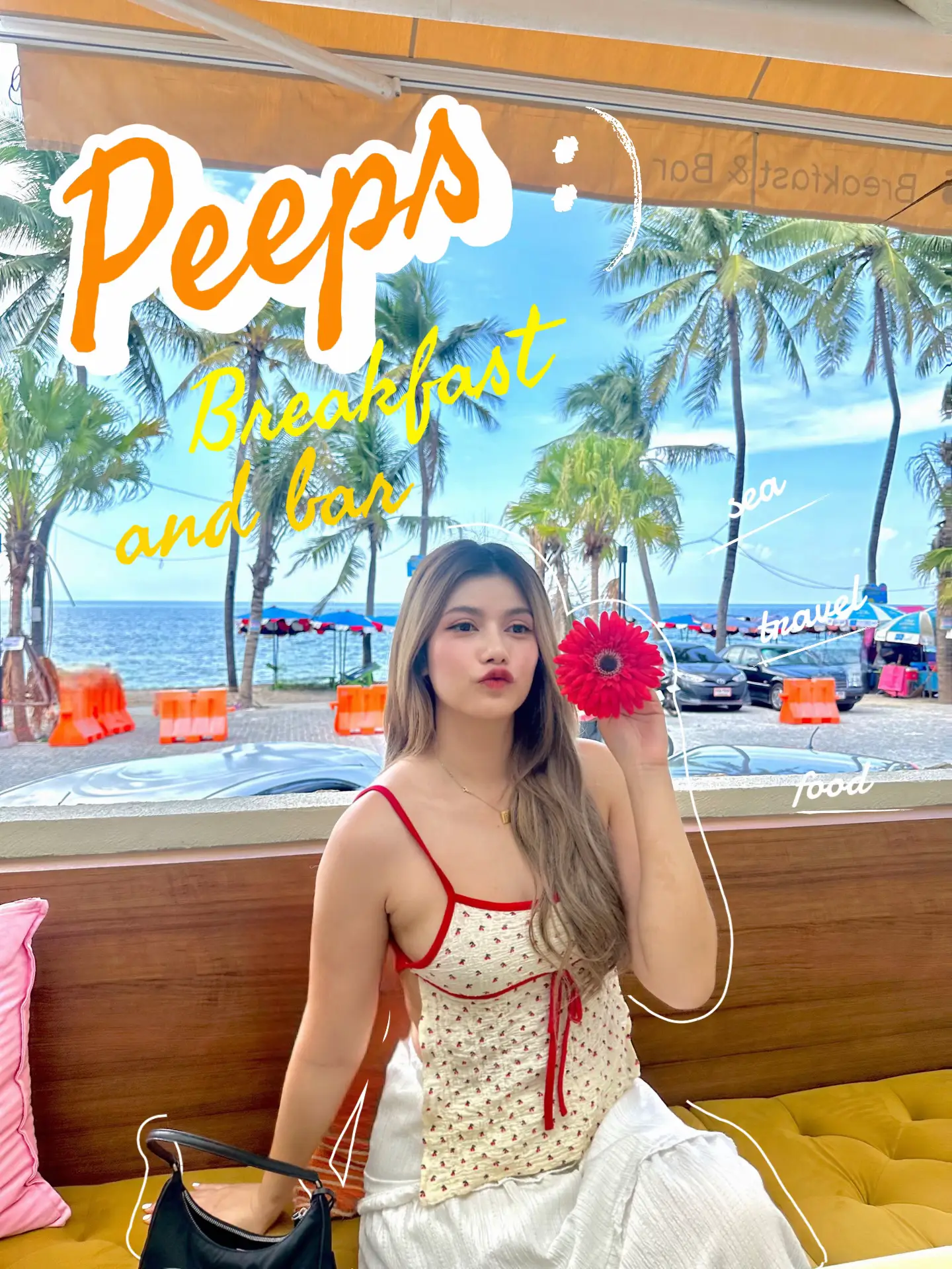 Peeps Breakfast and Bar 🌼 ( คาเฟ่บางแสน ) | แกลเลอรีที่โพสต์โดย ploysuphansaa | Lemon8