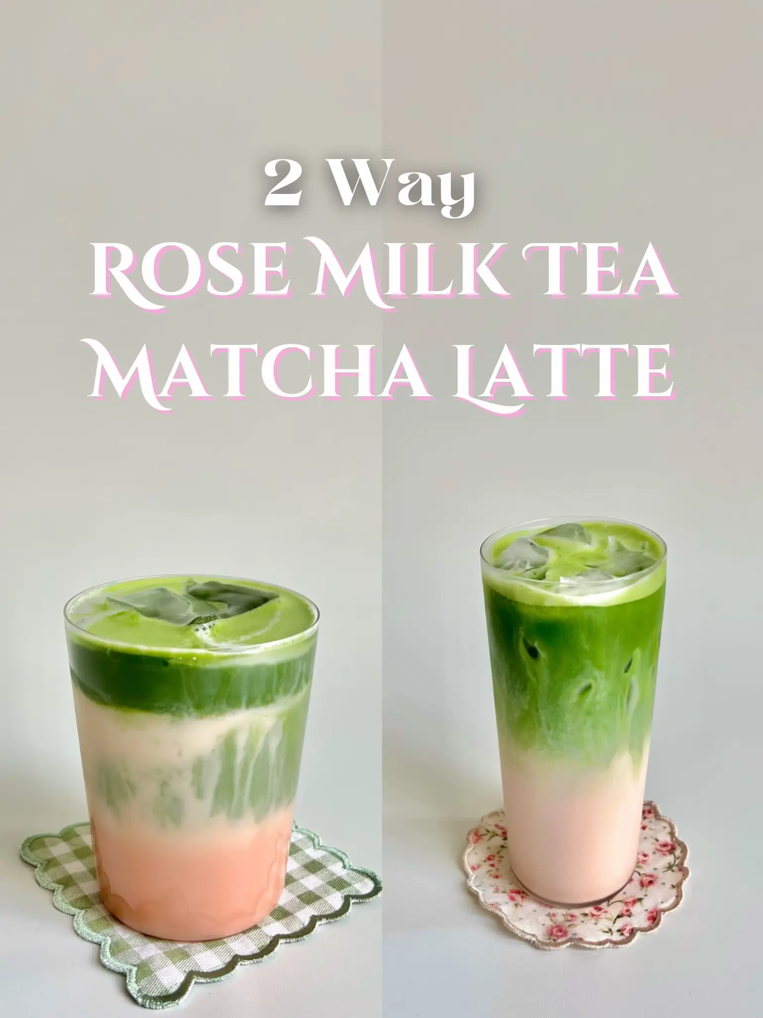 Rose Milk Tea Matcha Recipe with Chatramue🍵🌹 | Galeri diposting oleh ...