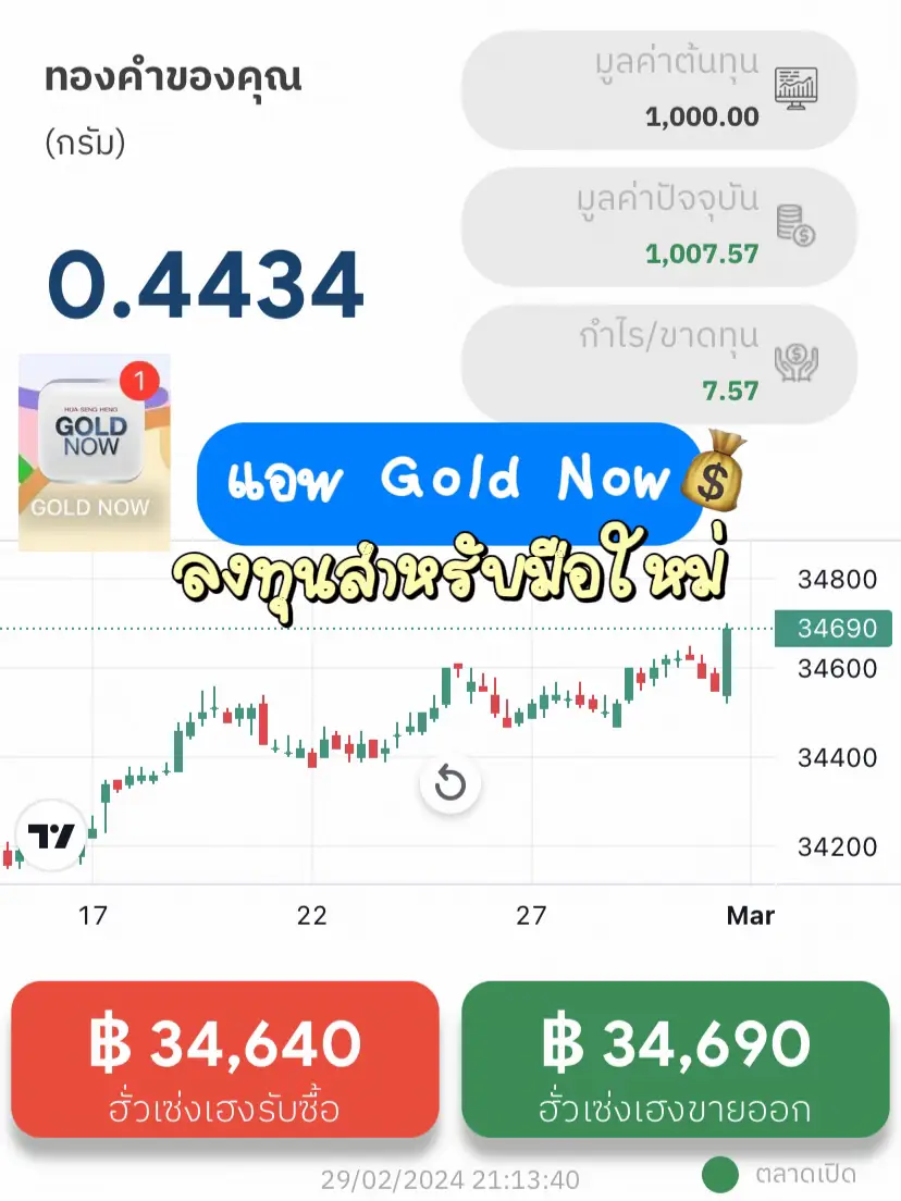 💰 Gold Now ลงทุนสำหรับมือใหม่ | แกลเลอรีที่โพสต์โดย ʕ•ᴥ•ʔ | Lemon8