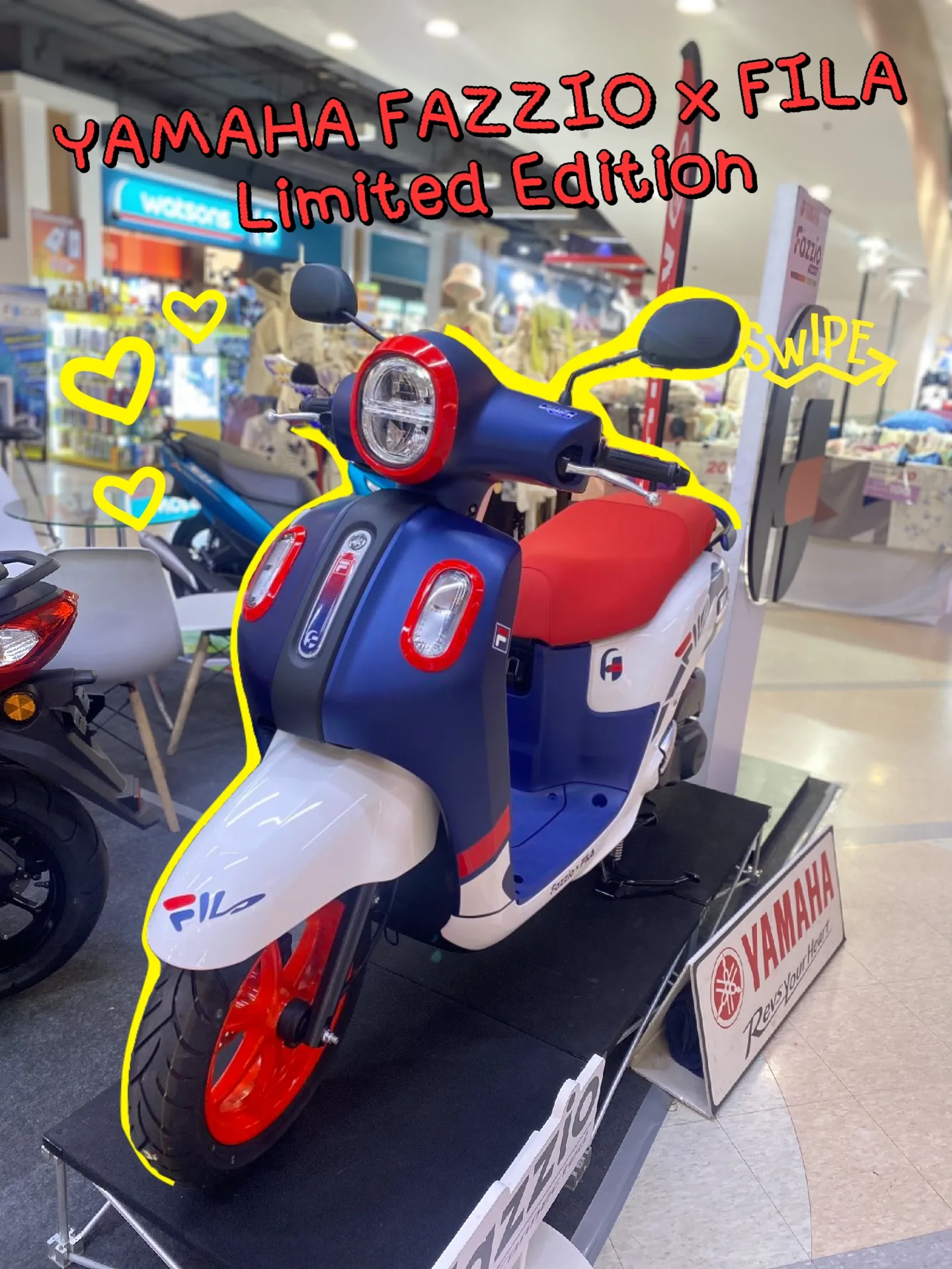 YAMAHA FAZZIO x FILA Limited Edition | แกลเลอรีที่โพสต์โดย MeRin59 | Lemon8