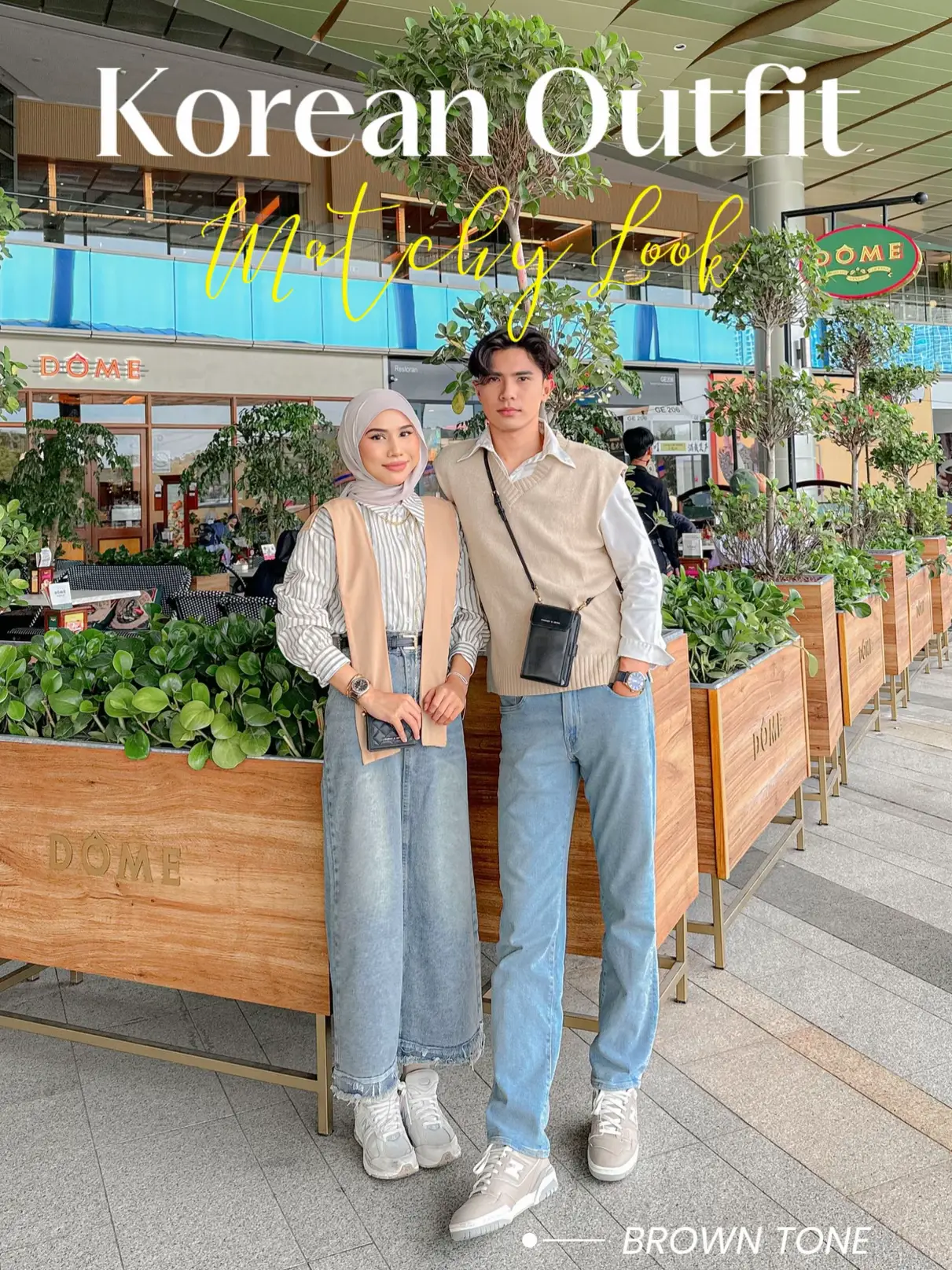 Korean Outfit Look With Hubby ! | Brown tone | Galeri disiarkan oleh ...