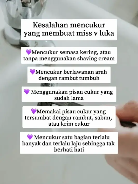 MISS V LUKA AKIBAT SHAVING😭! NI CARA MENGATASINYA‼️ | Galeri disiarkan ...