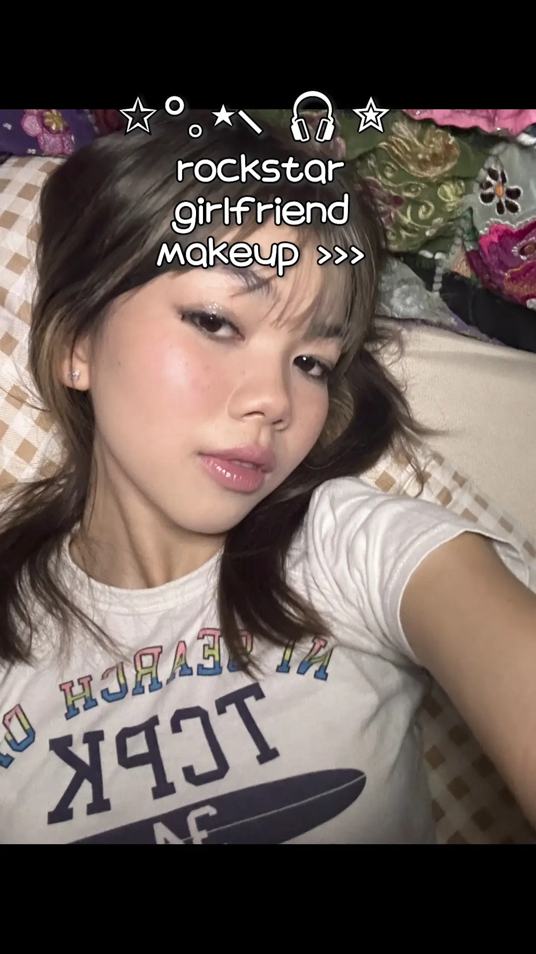 สอนแต่งหน้าลุค Rockstar girlfriend ⋆🎧 ⋆🎸 | วิดีโอที่เผยแพร่โดย chomthehuman | Lemon8