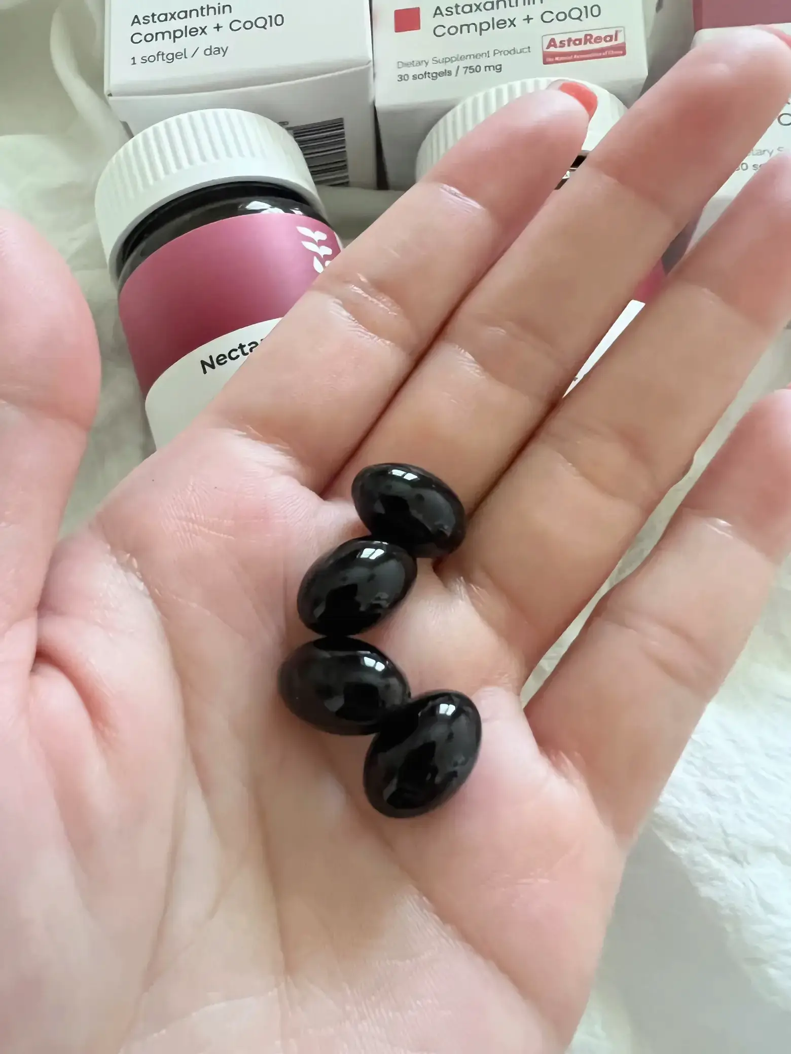 Nectapharma Astaxanthin has been eating for 1 month, smoother skin ...