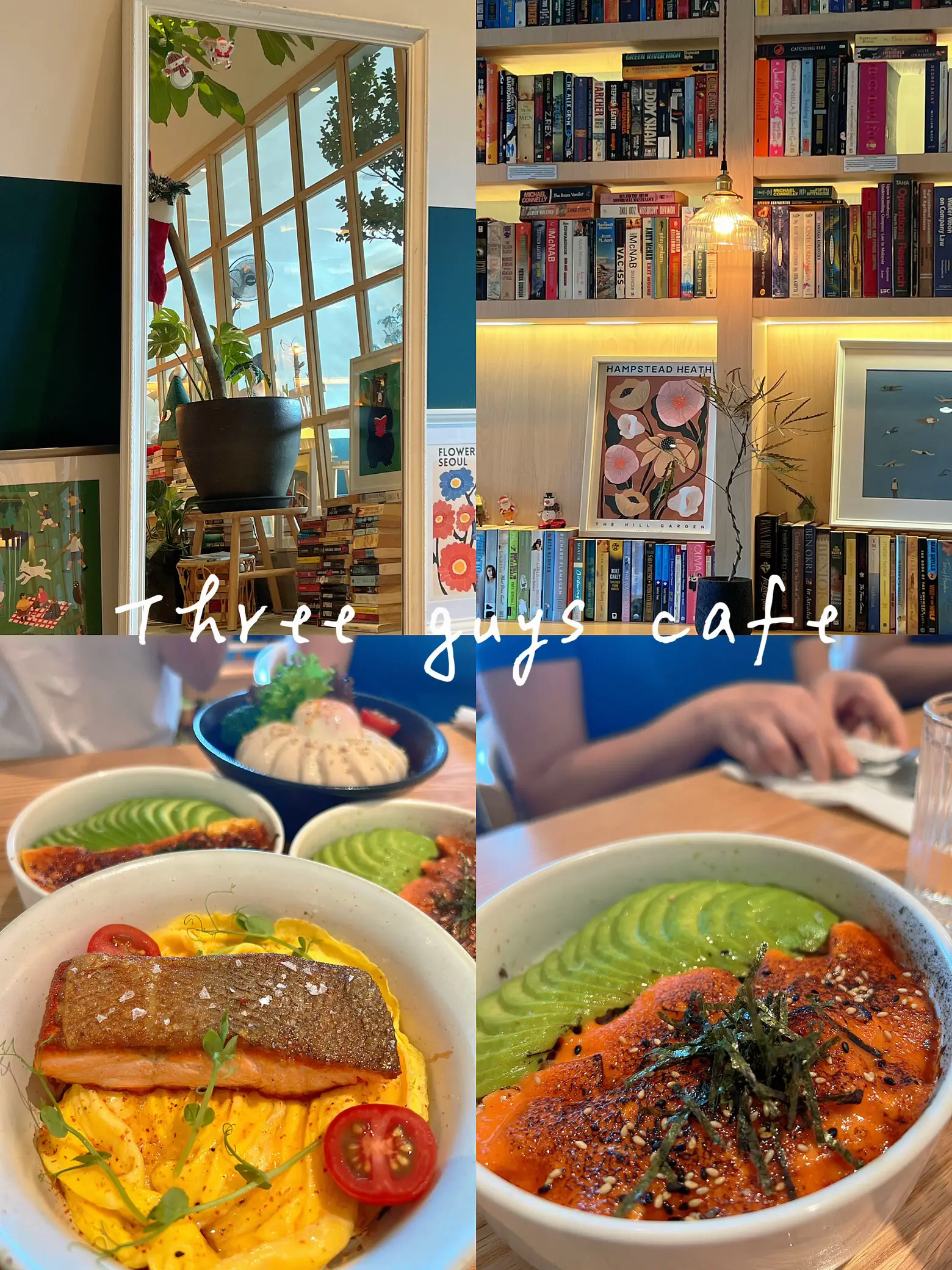 Three guys cafe | Cozy friends outing spot 📚 | Galeri disiarkan oleh ...
