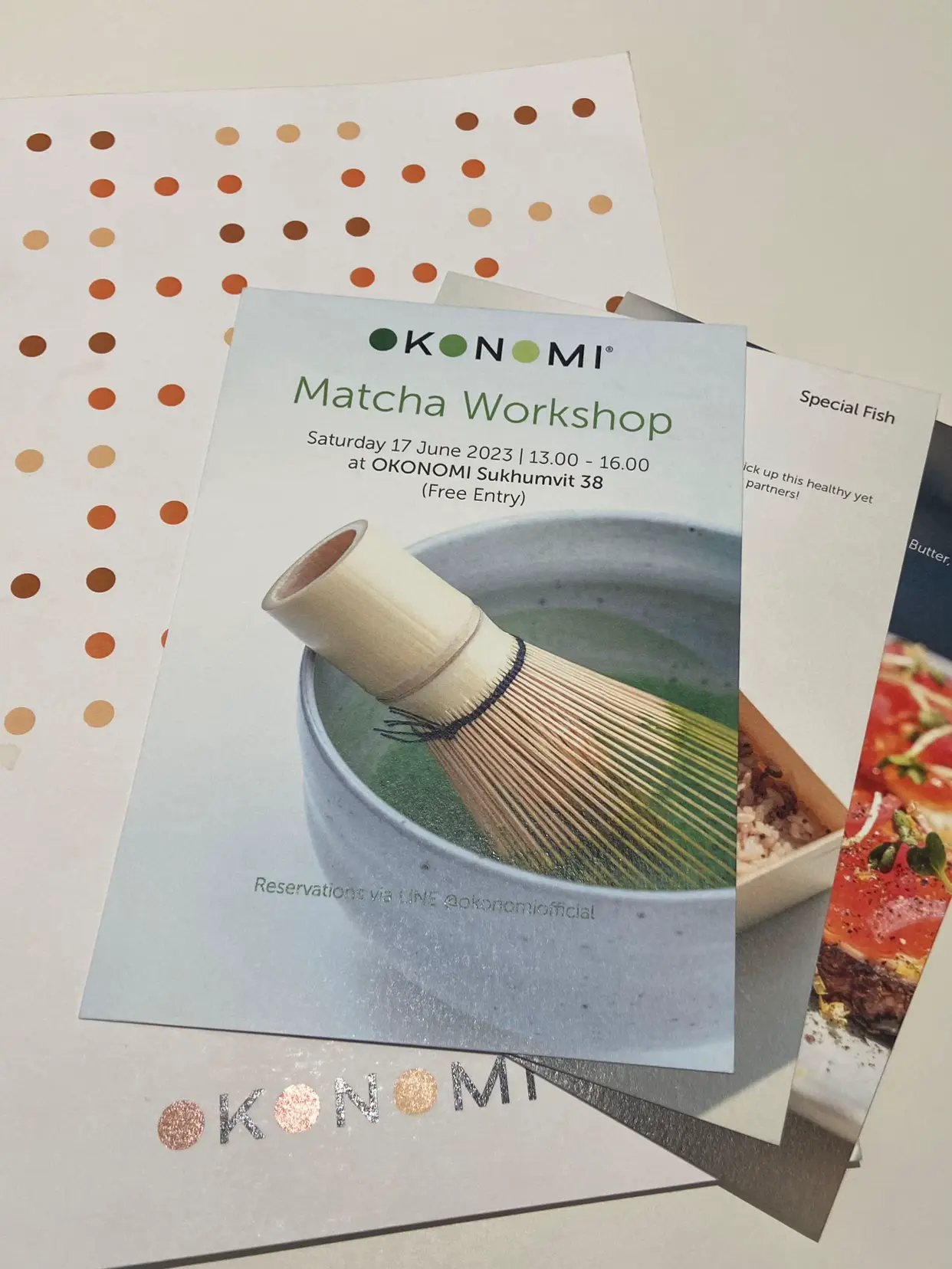 Matcha workshop ฟรีมีอยู่จริง ที่ OKONOMI | แกลเลอรีที่โพสต์โดย friends ...