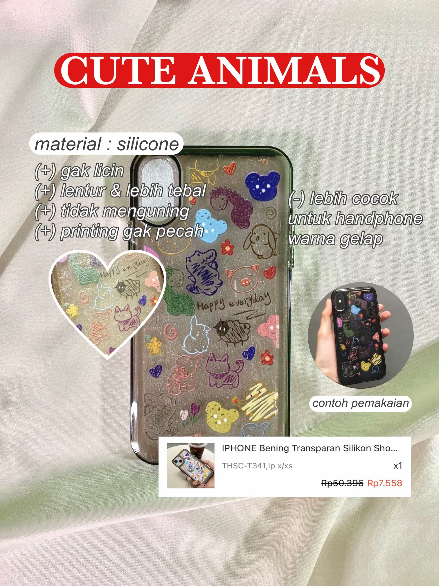 REKOMENDASI CASE HP LUCU & AESTHETIC CUMA 10RBan 🎀 | แกลเลอรีที่โพสต์ ...