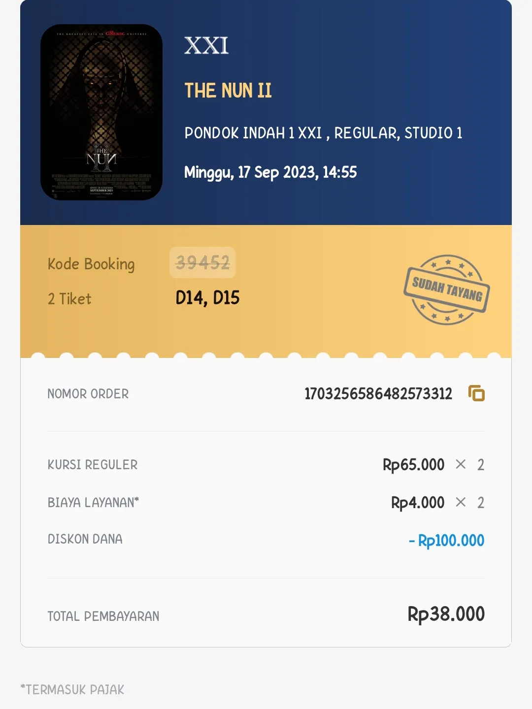 Nonton Bioskop Berdua Cuma 30 Ribuan Aja!!! 📽 | Galeri diposting oleh ANNA | Lemon8