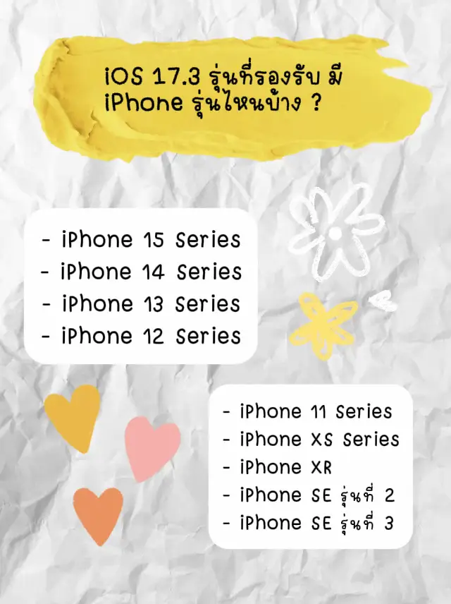 ไอโฟนอะไรได้ไปต่อในios17 - การค้นหาใน Lemon8