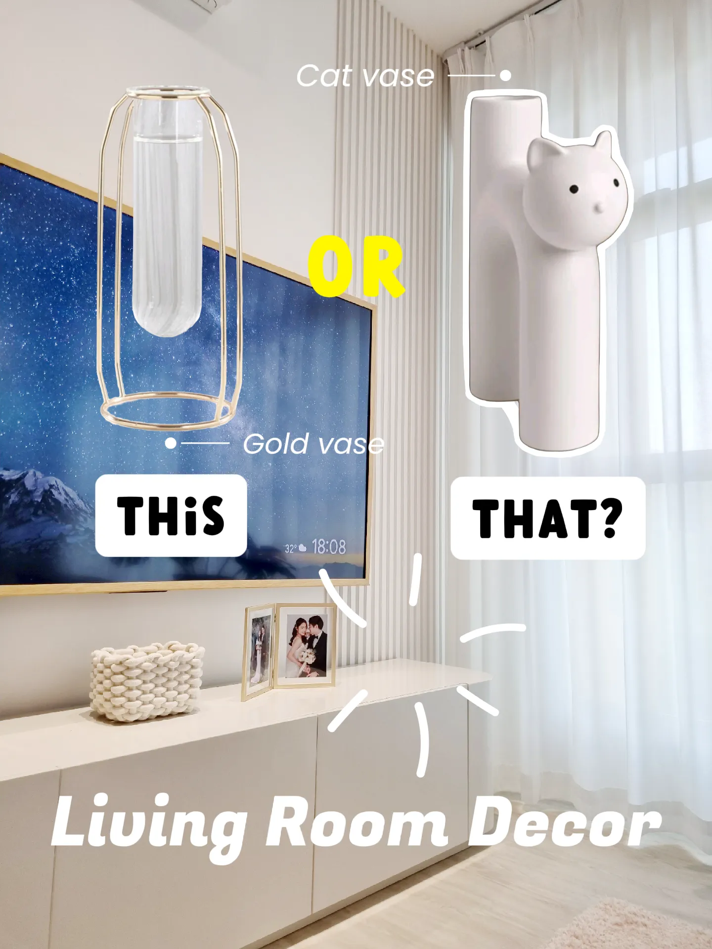 Help us choose our Living Room decor! ⚱️or🐱? | Gallery posted by ...