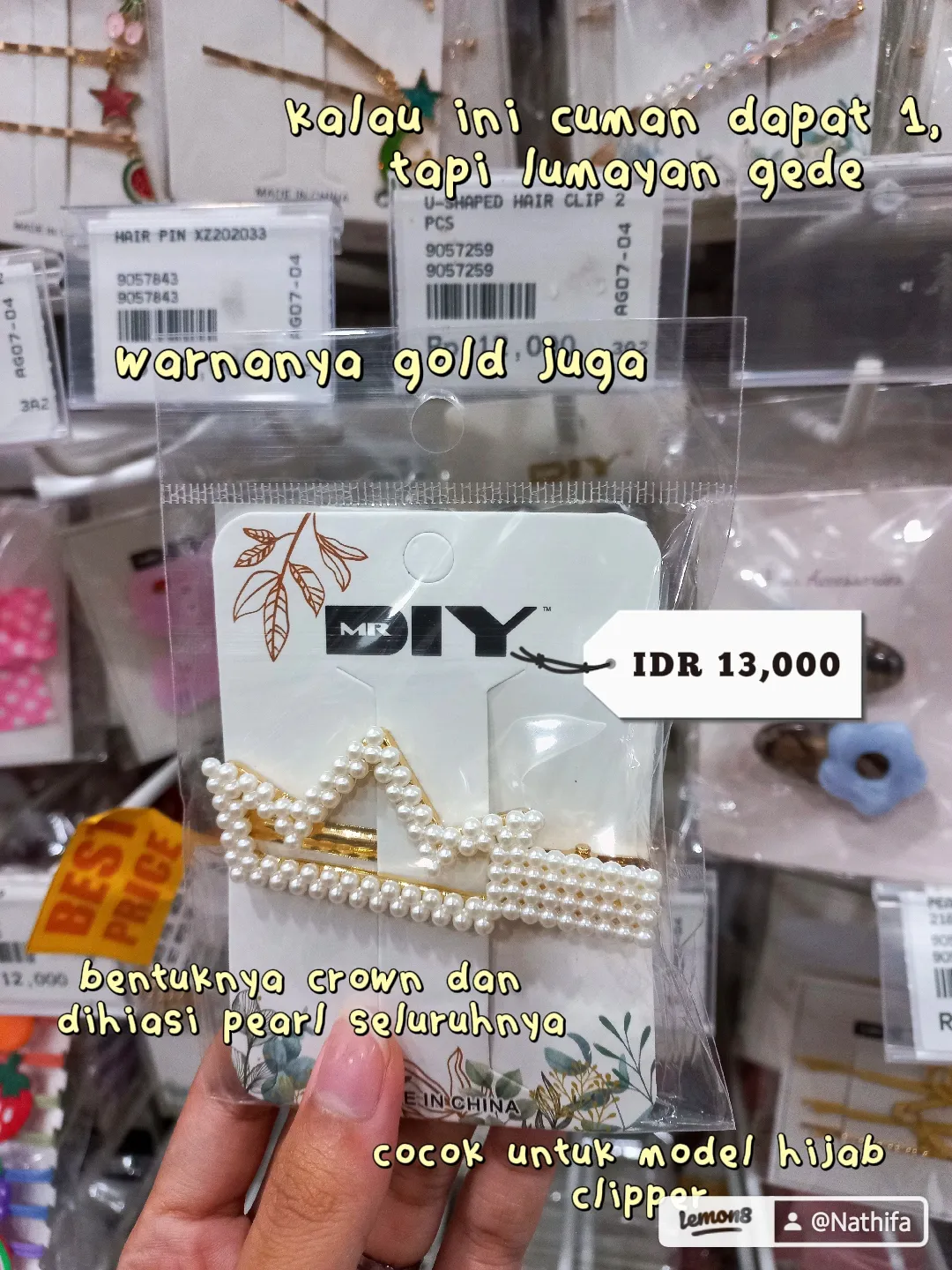 Hair Clip Gemec di Mr.DIY, 10-rb an doang😱‼️ | Galeri diposting oleh ...