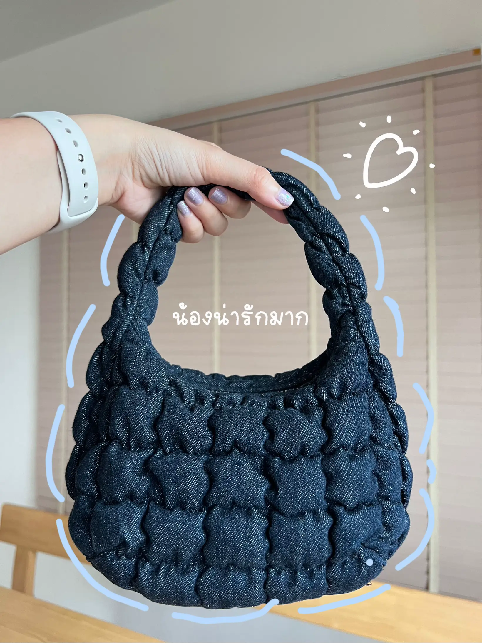 COS Quilted Micro Bag สี Denim กระเป๋าจิ๋ว จุของได้เยอะ | แกลเลอรีที่ ...